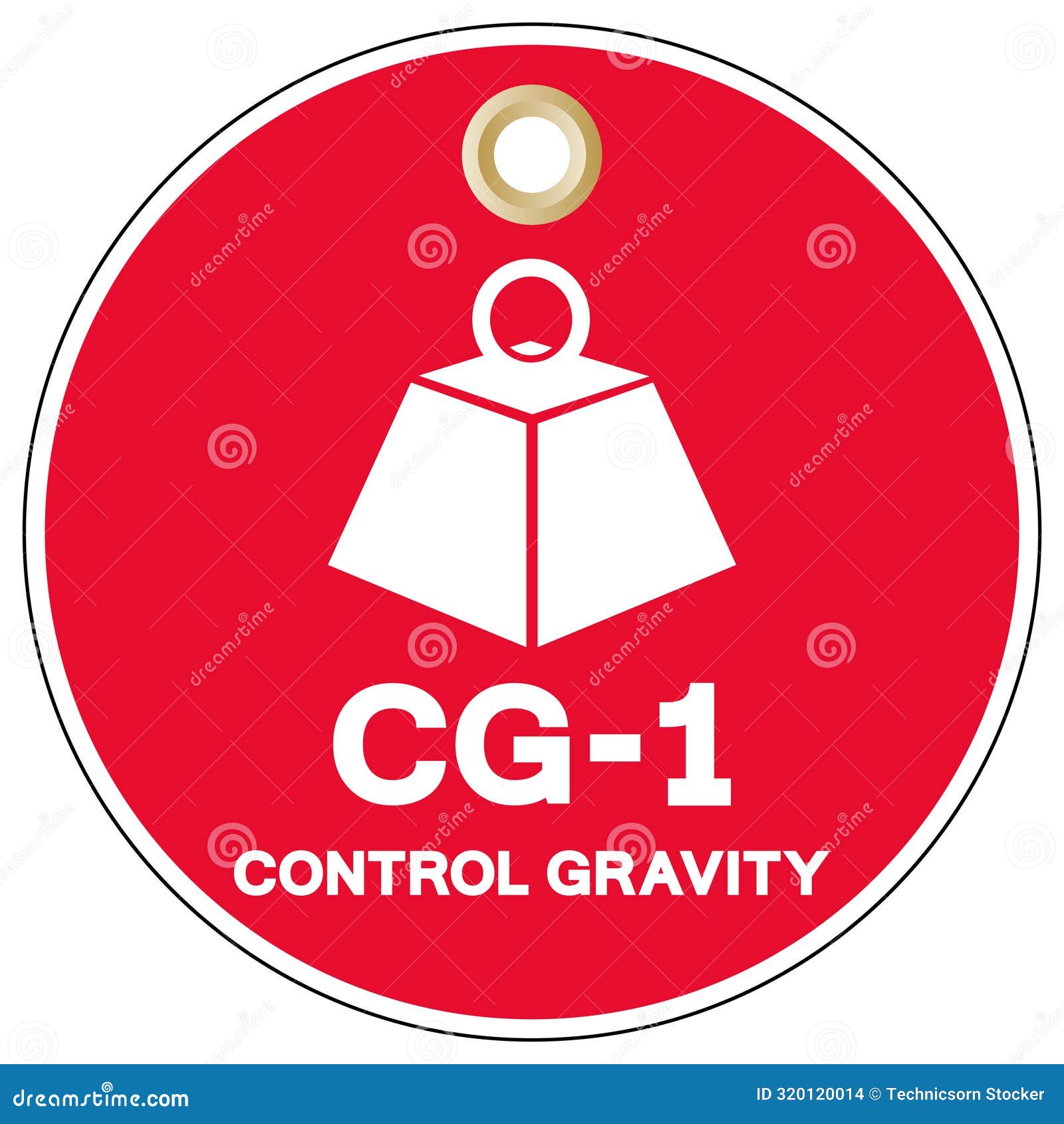 Control Gravity Tag Label Symbol Sign, Vector Illustration, Isolate on White Background. EPS10 ...