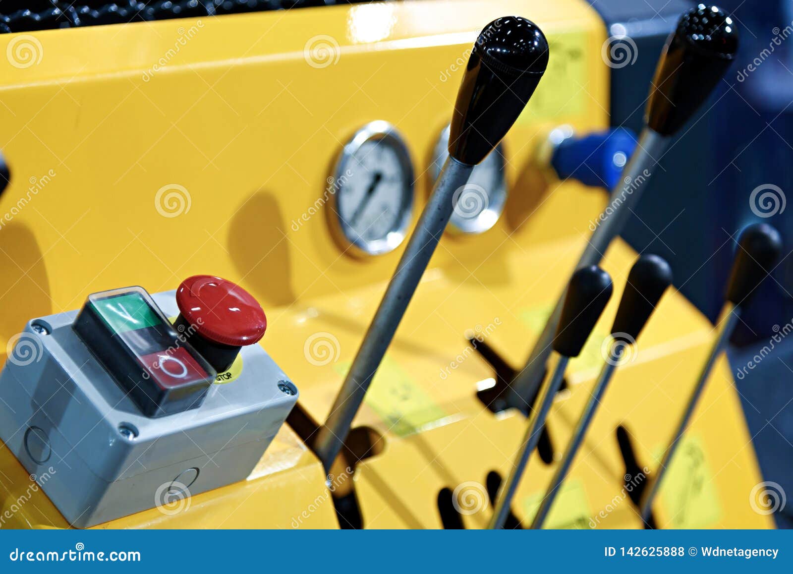 Control of a Heavy Industrial Machine Stock Photo - Image of electric ...