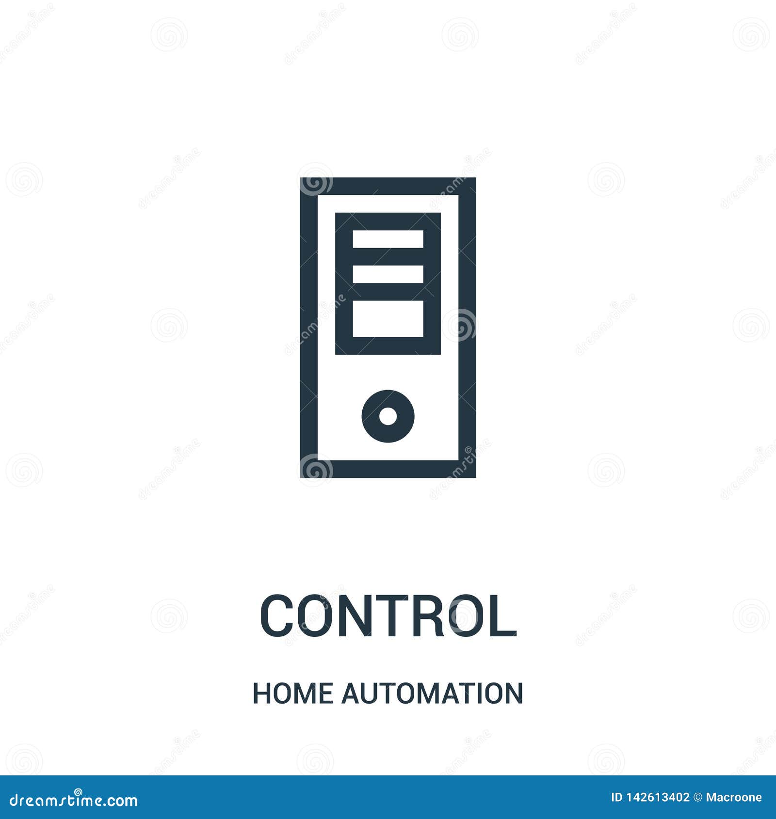 Control Icon Vector from Home Automation Collection. Thin Line Control ...