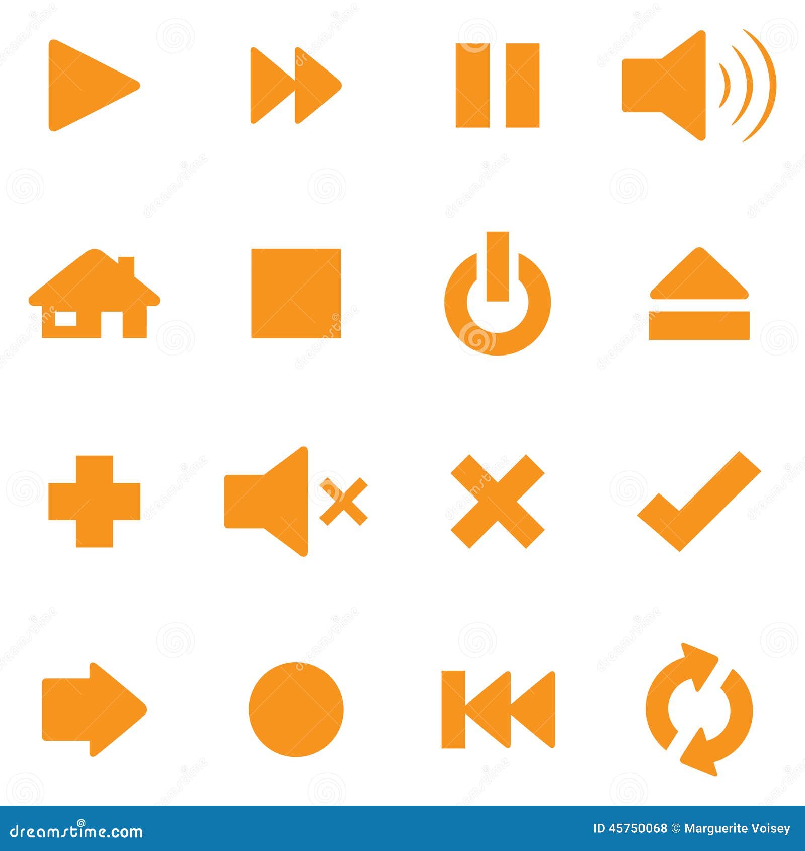 Control Icons stock vector. Illustration of arrow, rewind - 45750068
