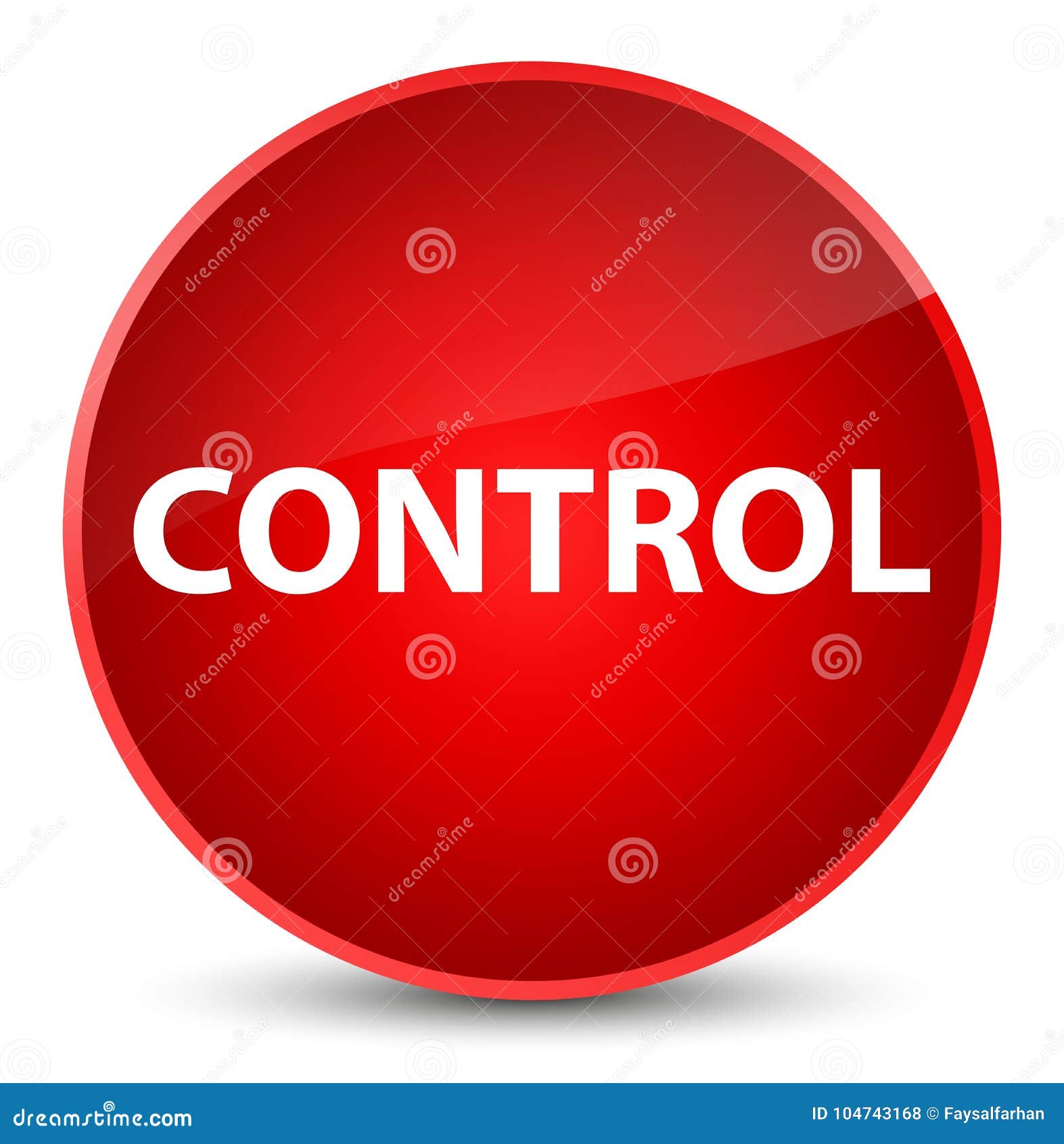 Control Elegant Red Round Button Stock Illustration - Illustration of ...