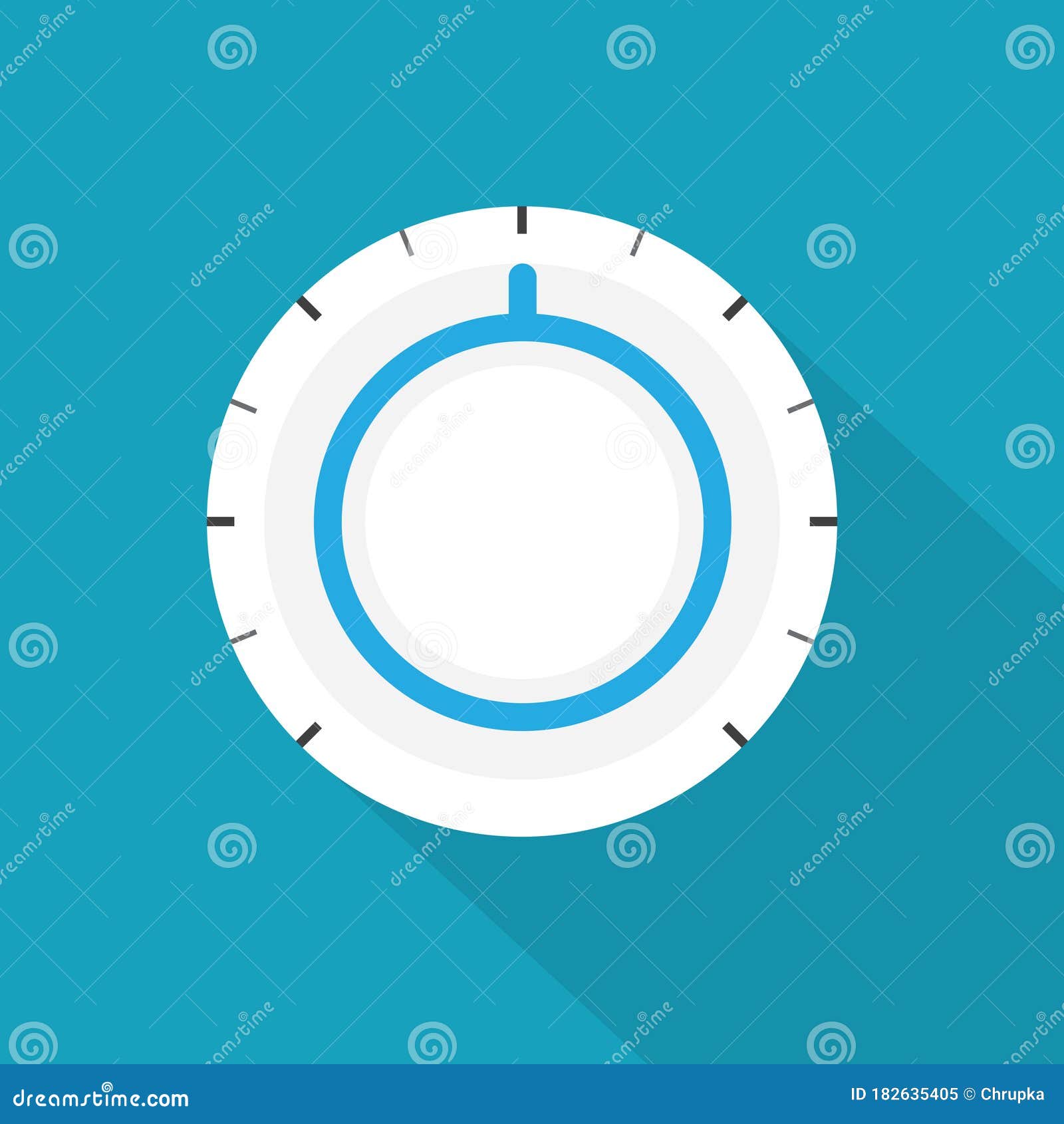 Control knob icon stock vector. Illustration of control - 182635405