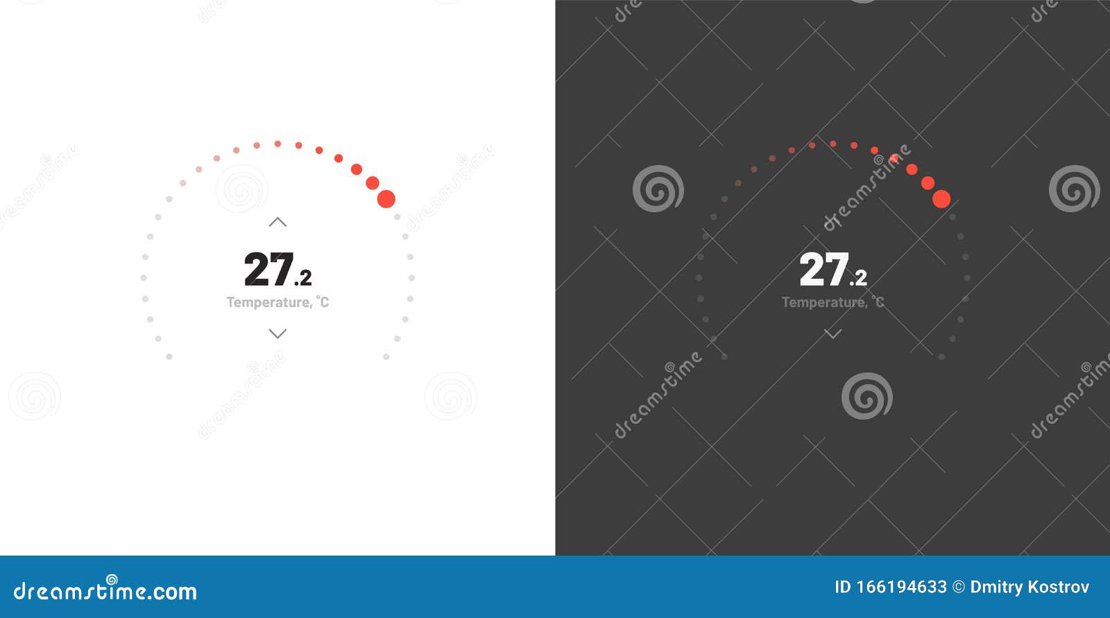 Control Knob Used For Regulating. Dashboard UI And UX Kit. Control ...