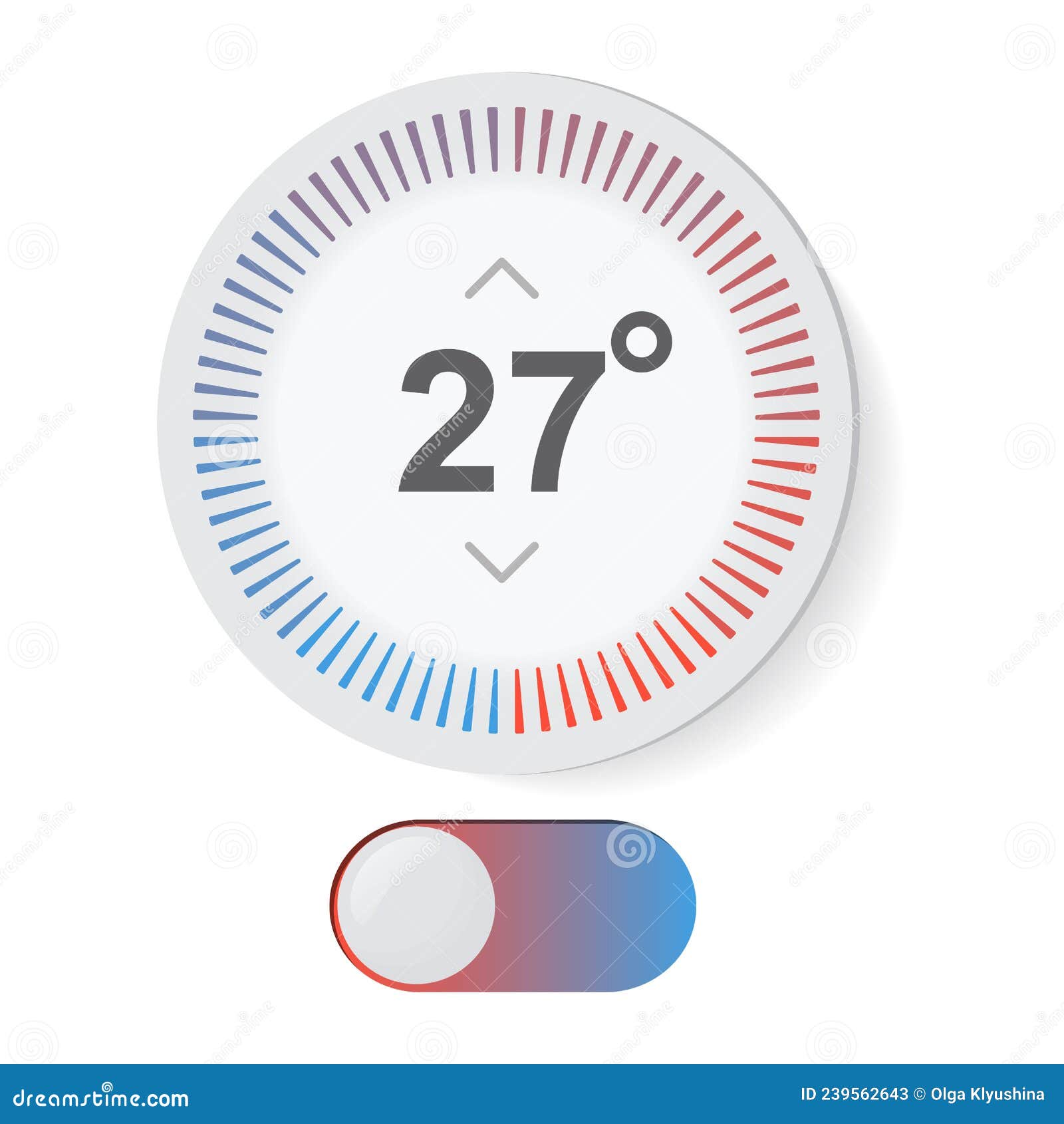 Control Knob Used for Regulating. Dashboard UI and UX Kit. Control ...