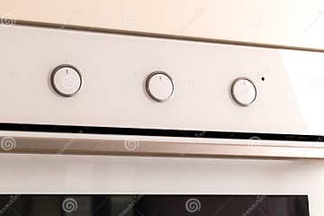 Control Knobs of Built-in Modern Oven Stock Photo - Image of equipment ...