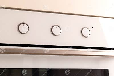 Control Knobs of Built-in Modern Oven Stock Photo - Image of equipment ...