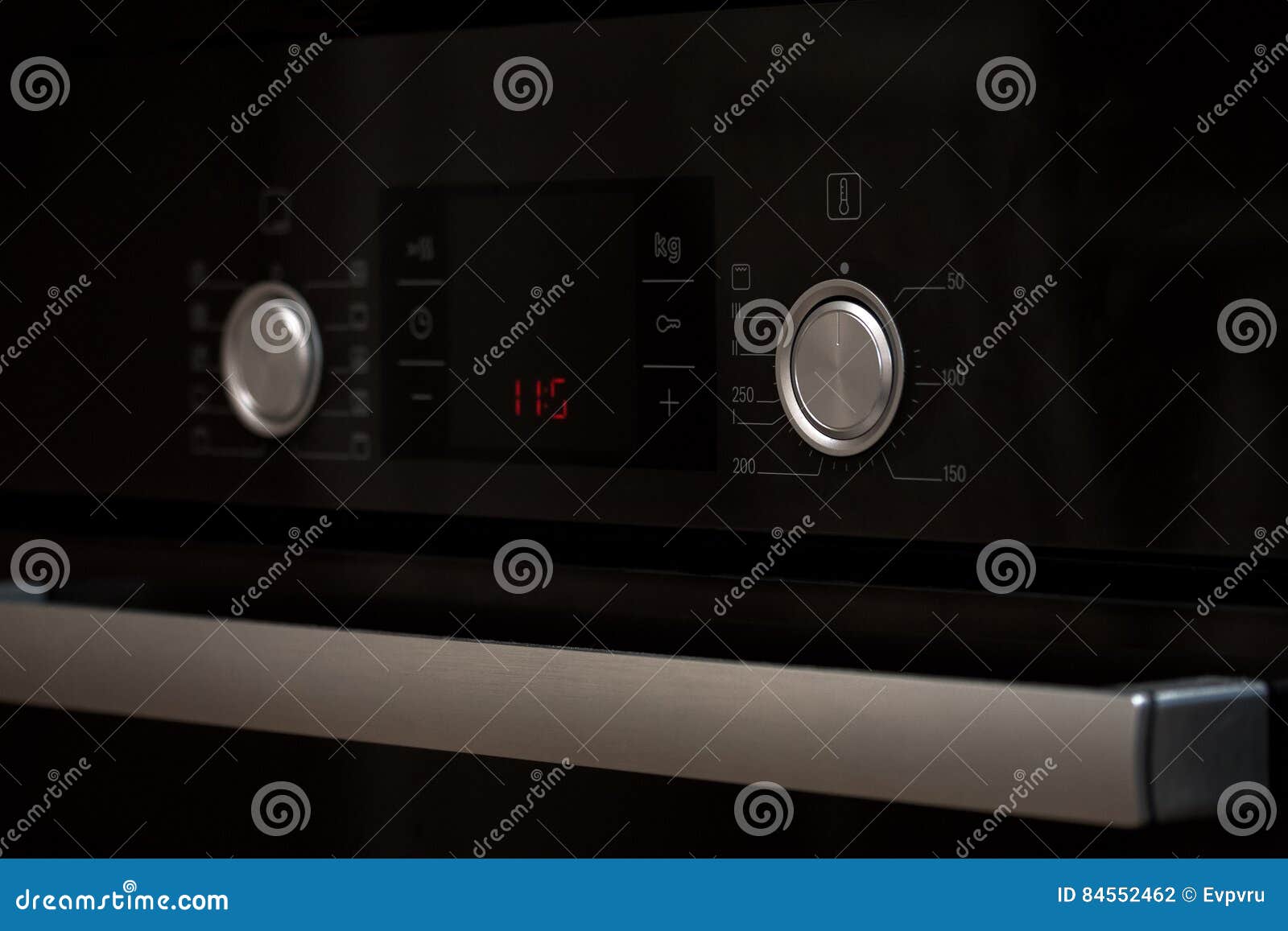 Control Knobs and Display Modern Stock Photo - Image of panel, cooker ...