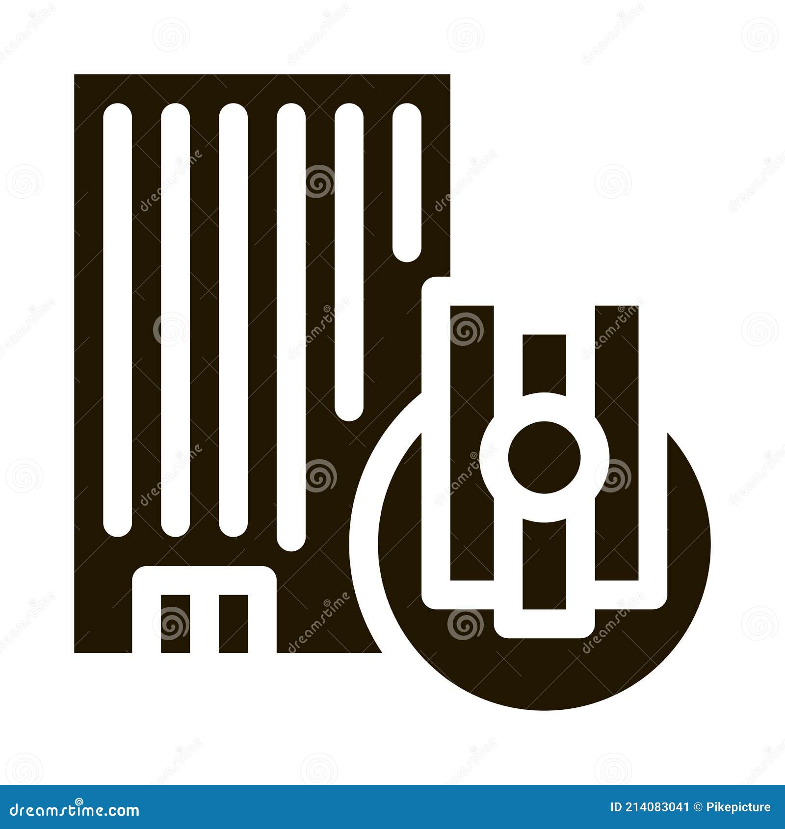 Control Lever Icon Vector Glyph Illustration Stock Vector ...