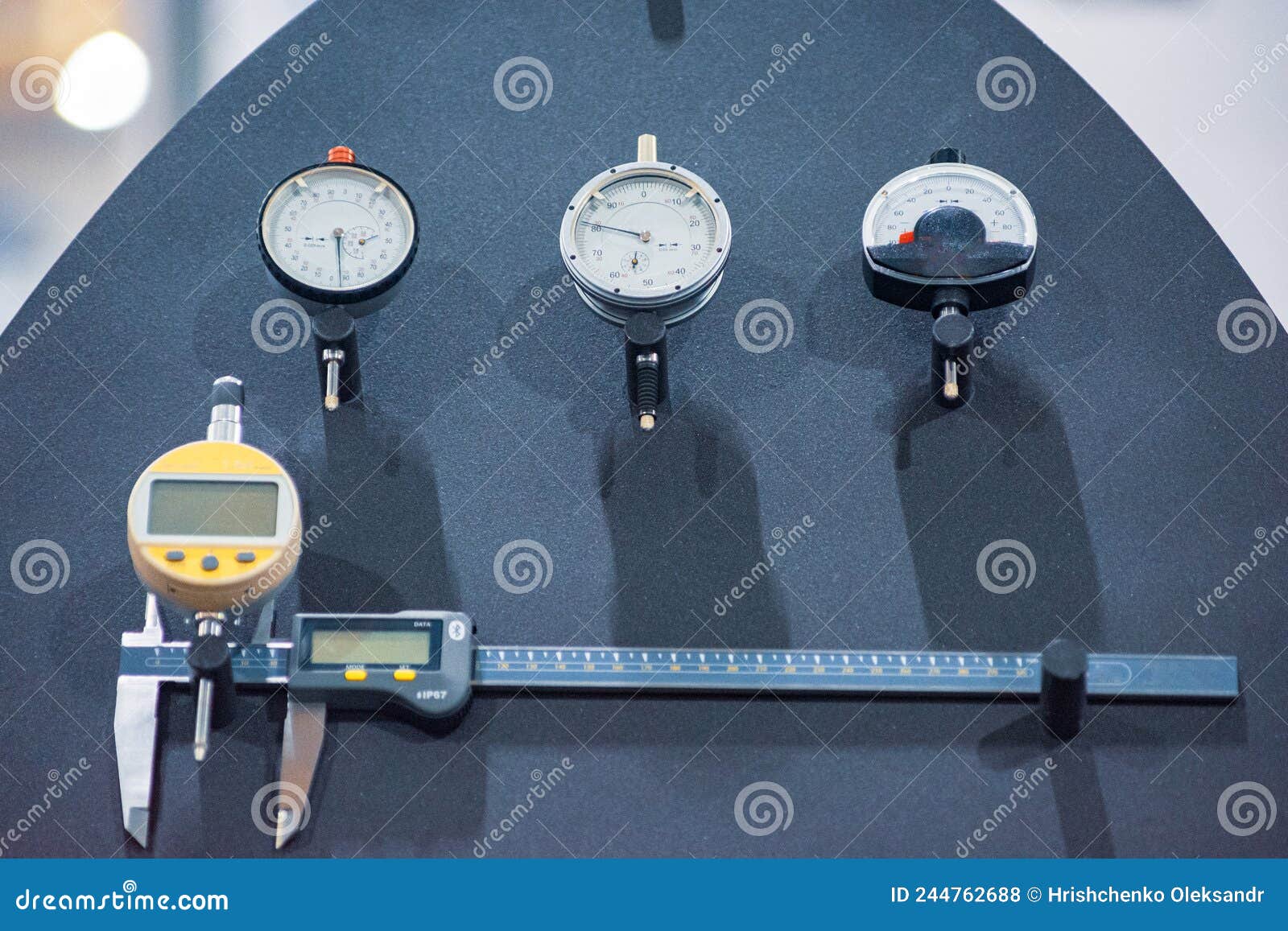 Control and Measuring Equipment. Precise Measuring Instrument Stock ...