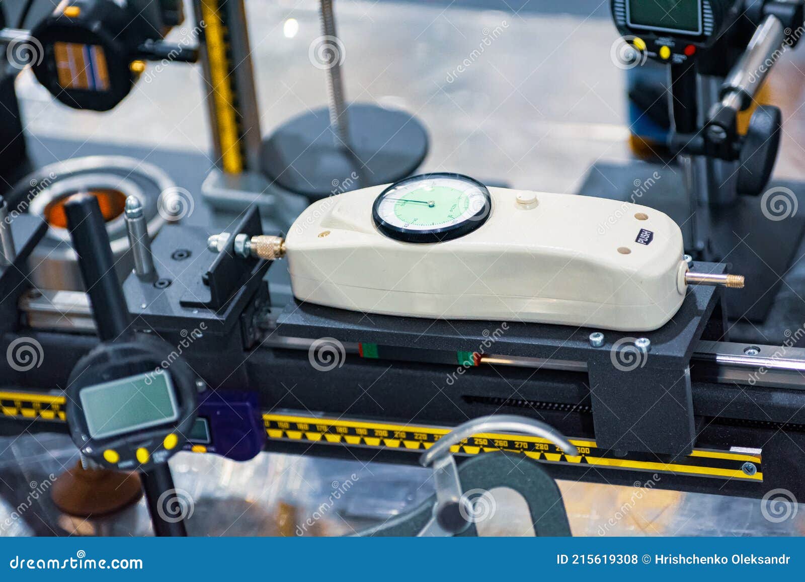 Control and Measuring Equipment. Precise Measuring Instrument Stock ...