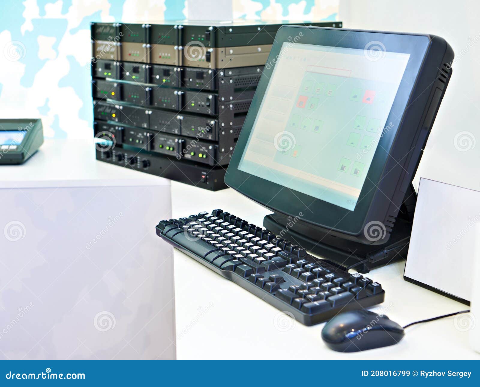 Control Monitoring Terminal Stock Image - Image of concept, dispatch ...