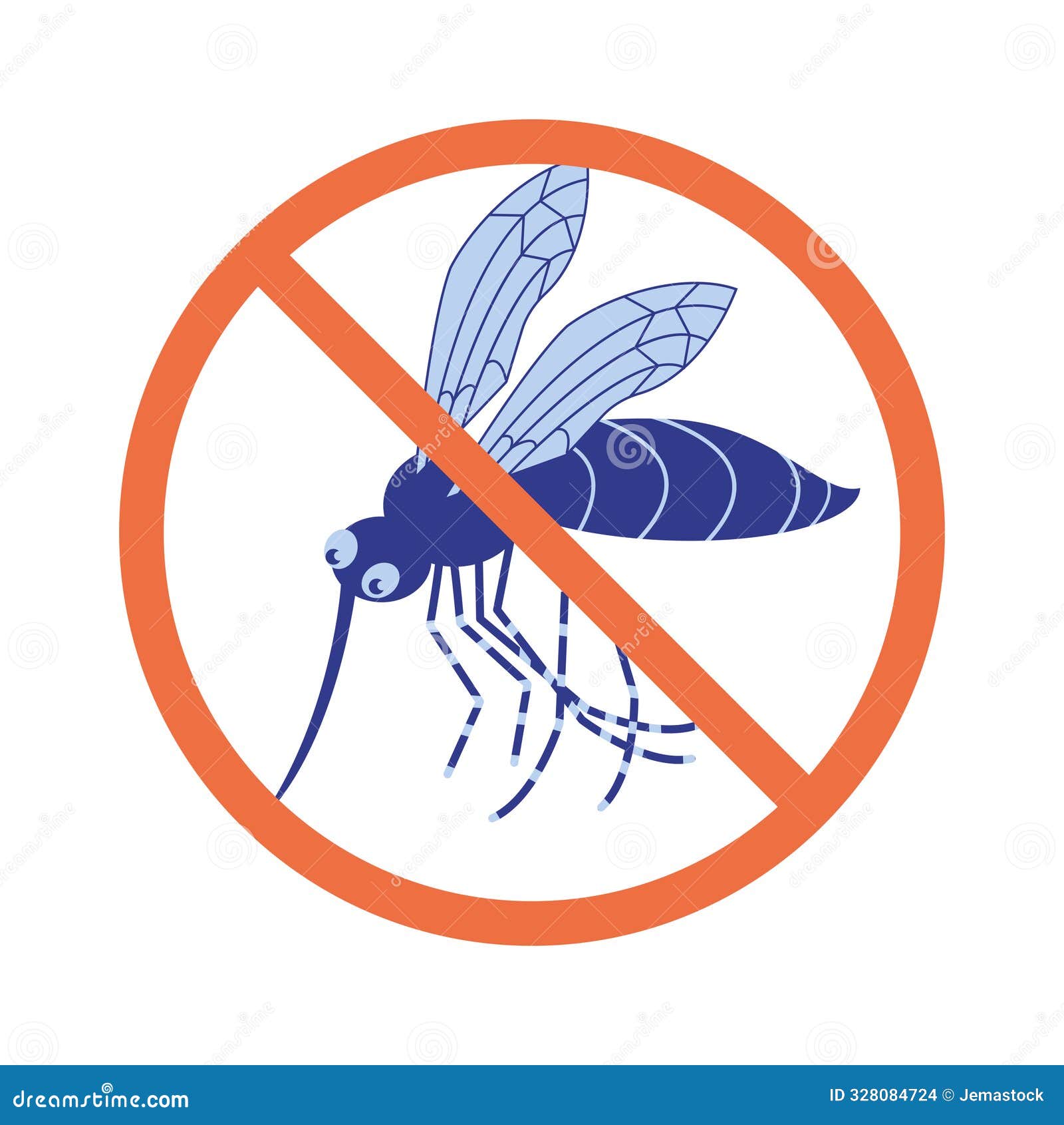 Control Mosquito Warning Signal Stock Vector - Illustration of caution ...