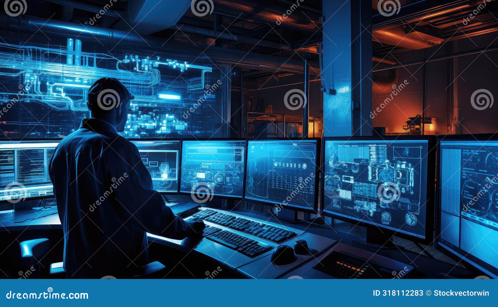 Control Operational Technology Royalty-Free Cartoon | CartoonDealer.com ...