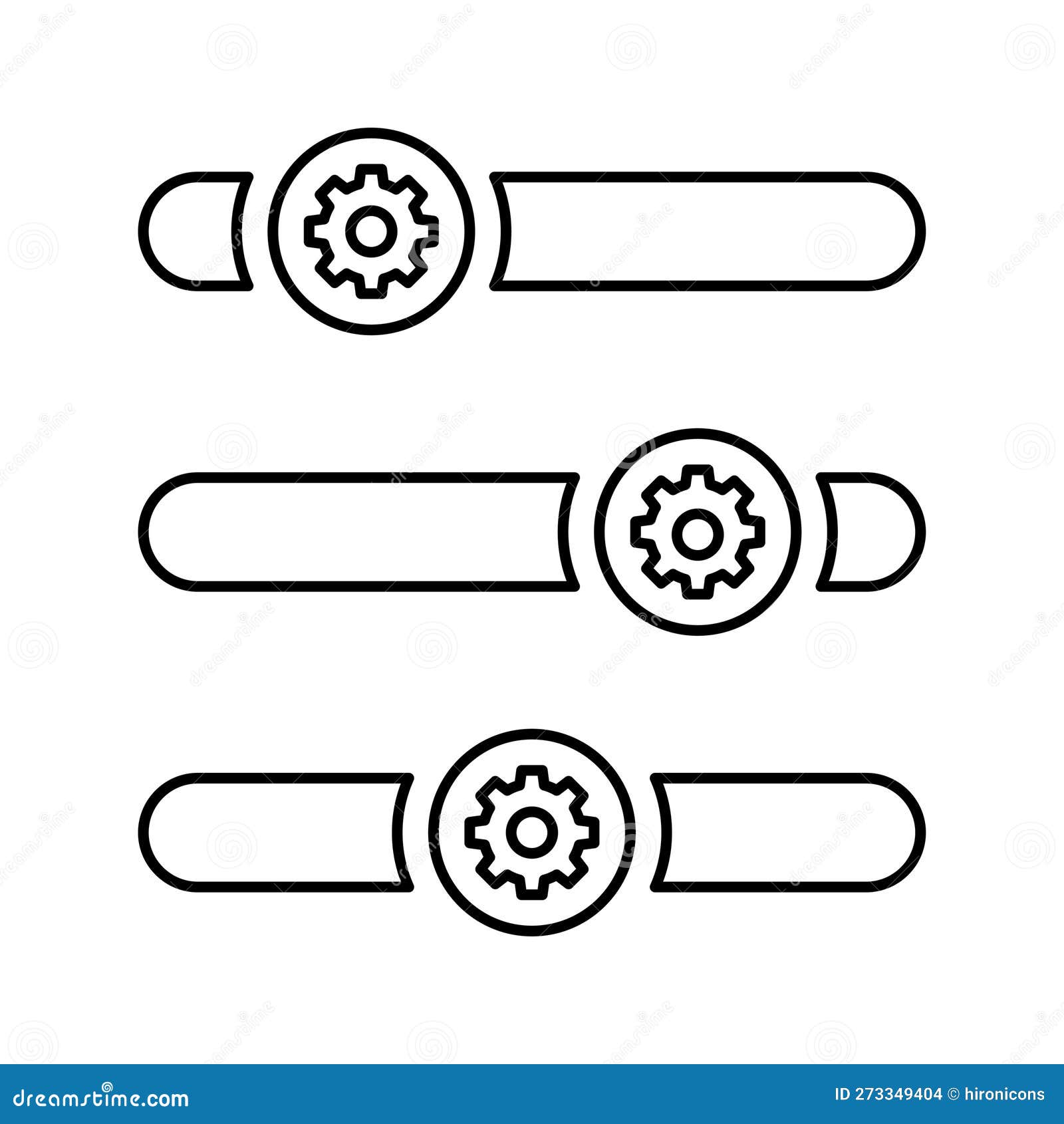 Control Options Icon. Line Icon, Outline Symbol Stock Illustration ...