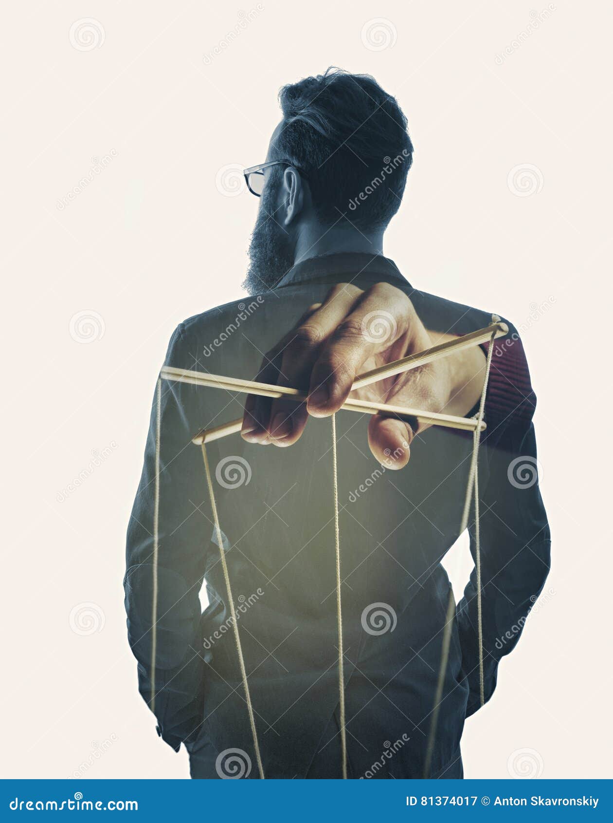 Control Over the Businessman Stock Image - Image of manipulation, boss ...