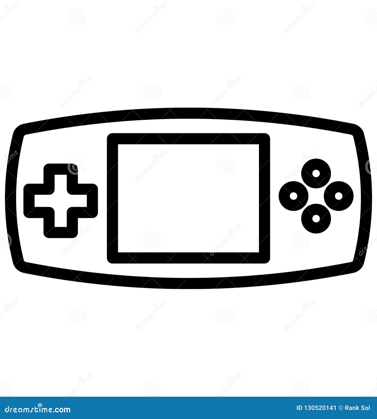 Control Pad, Game Console Isolated Vector Icon that Can Be Easily ...