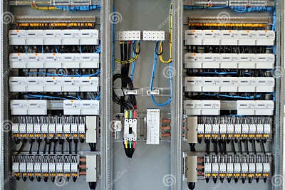 Control panel stock photo. Image of conduit, circuit, electrician - 1075672