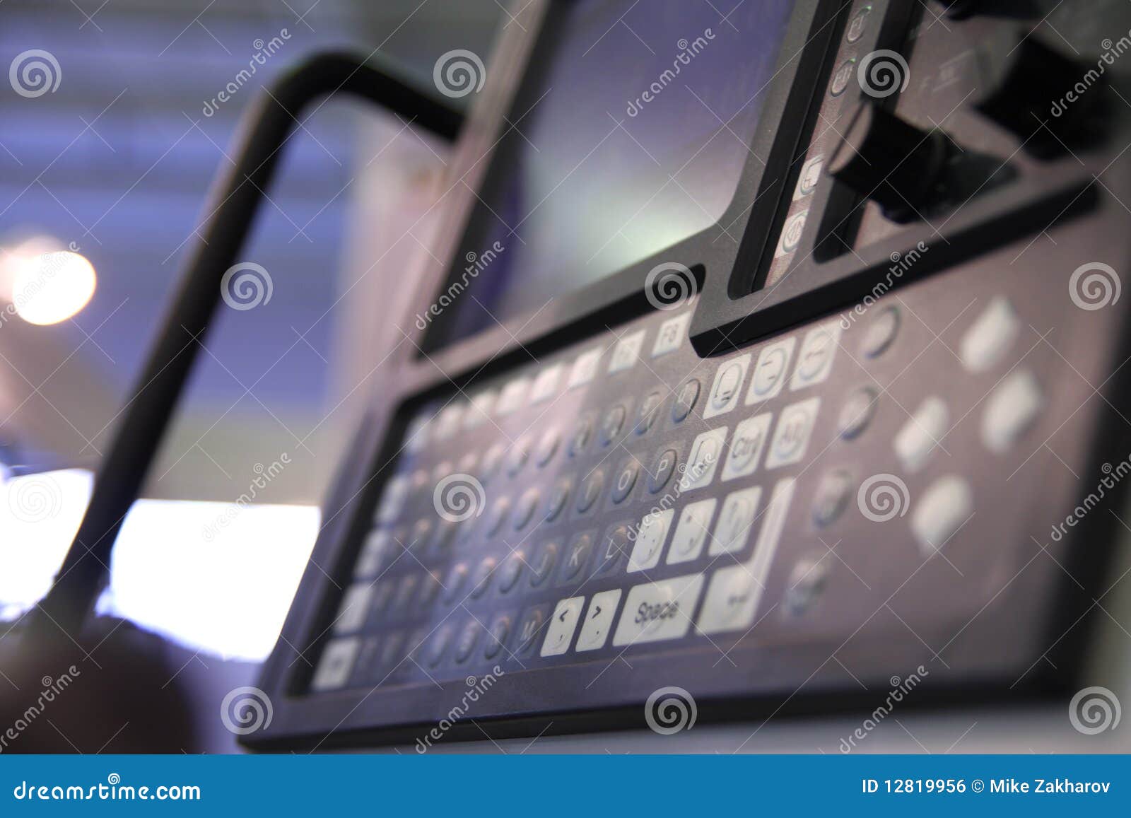 Control panel. stock photo. Image of computer, joystick - 12819956