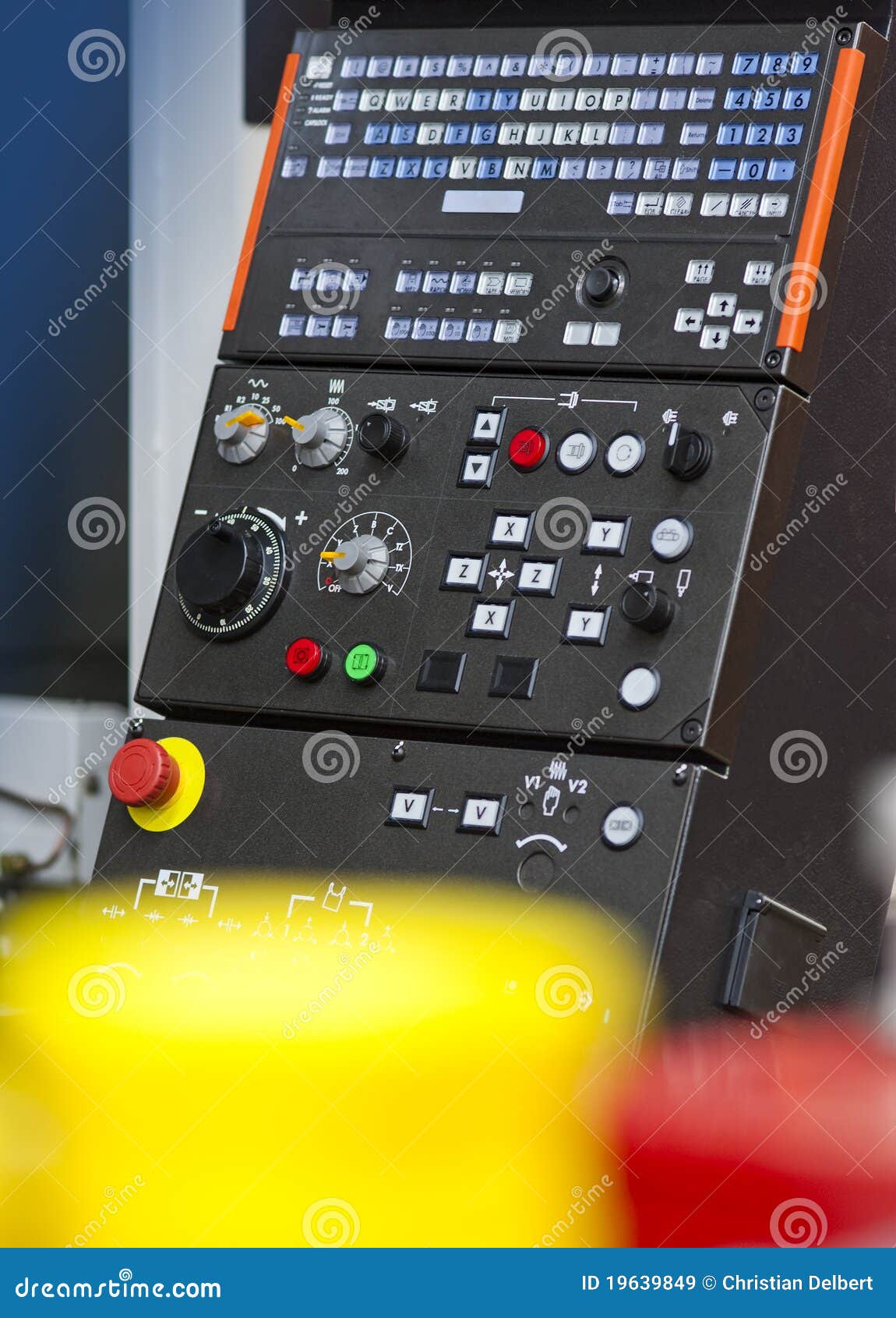 Control panel stock image. Image of equipment, color - 19639849