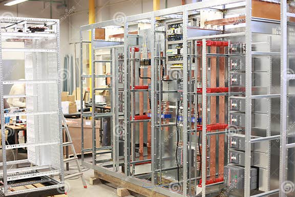 Control panel stock image. Image of busbar, cabinet, electrical - 7676693