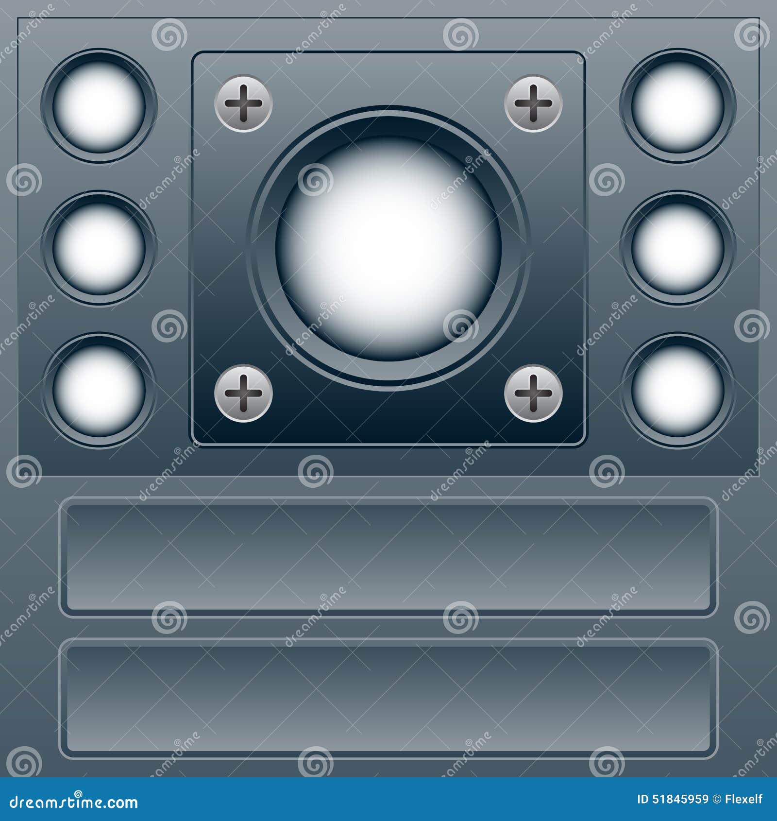 Control panel stock vector. Illustration of cirle, control - 51845959