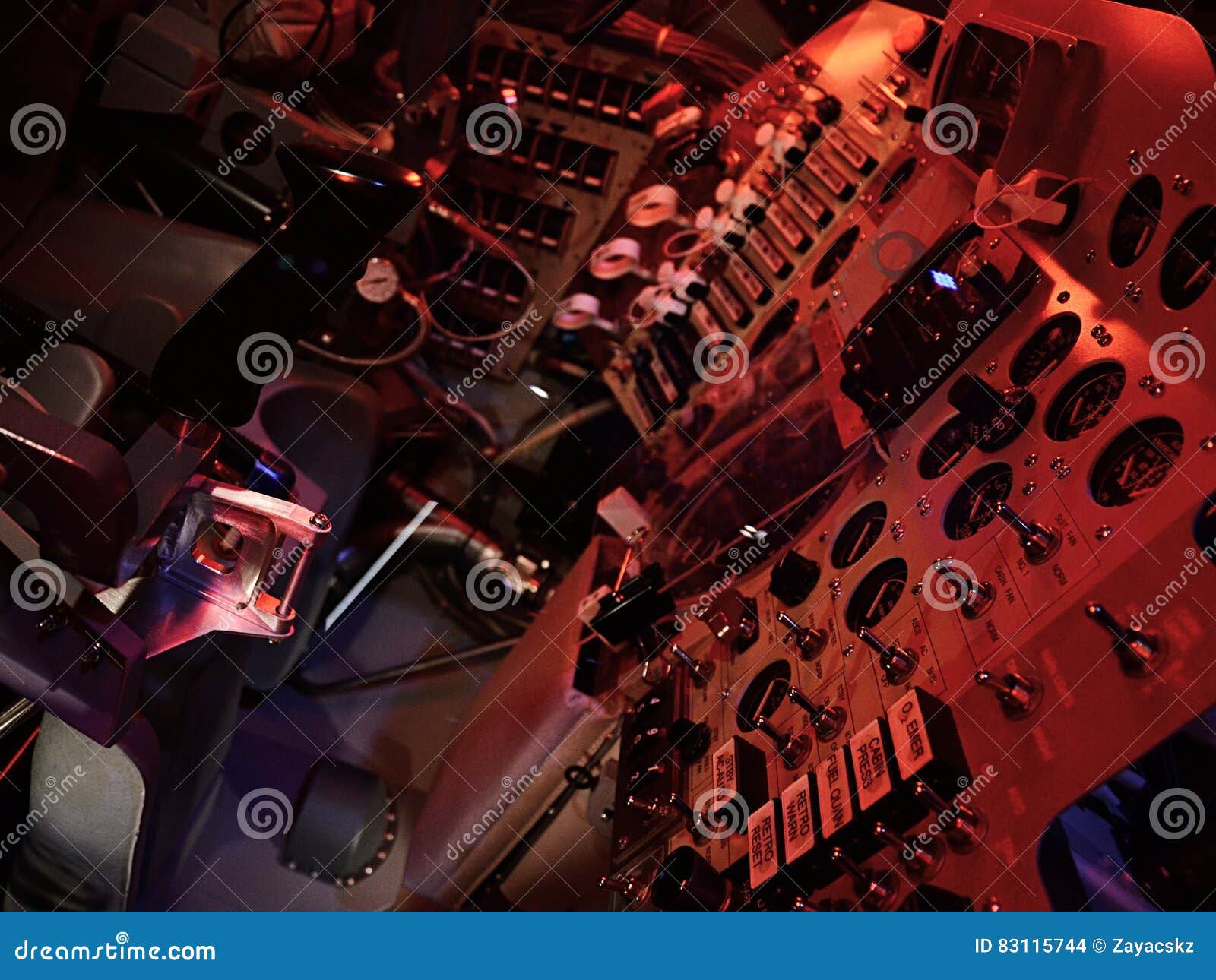 Control Panel of Apollo Spacecraft from Late 1960s Displayed on Space ...