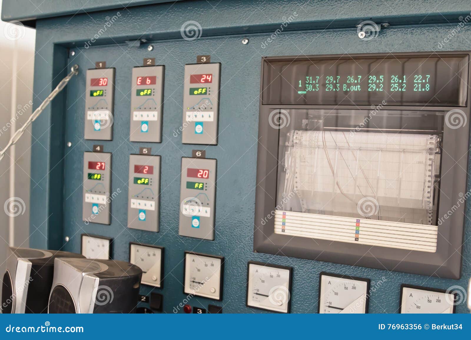 Control Panel Apparatus For Heat Treatment Of Welded Joints Stock Photo ...