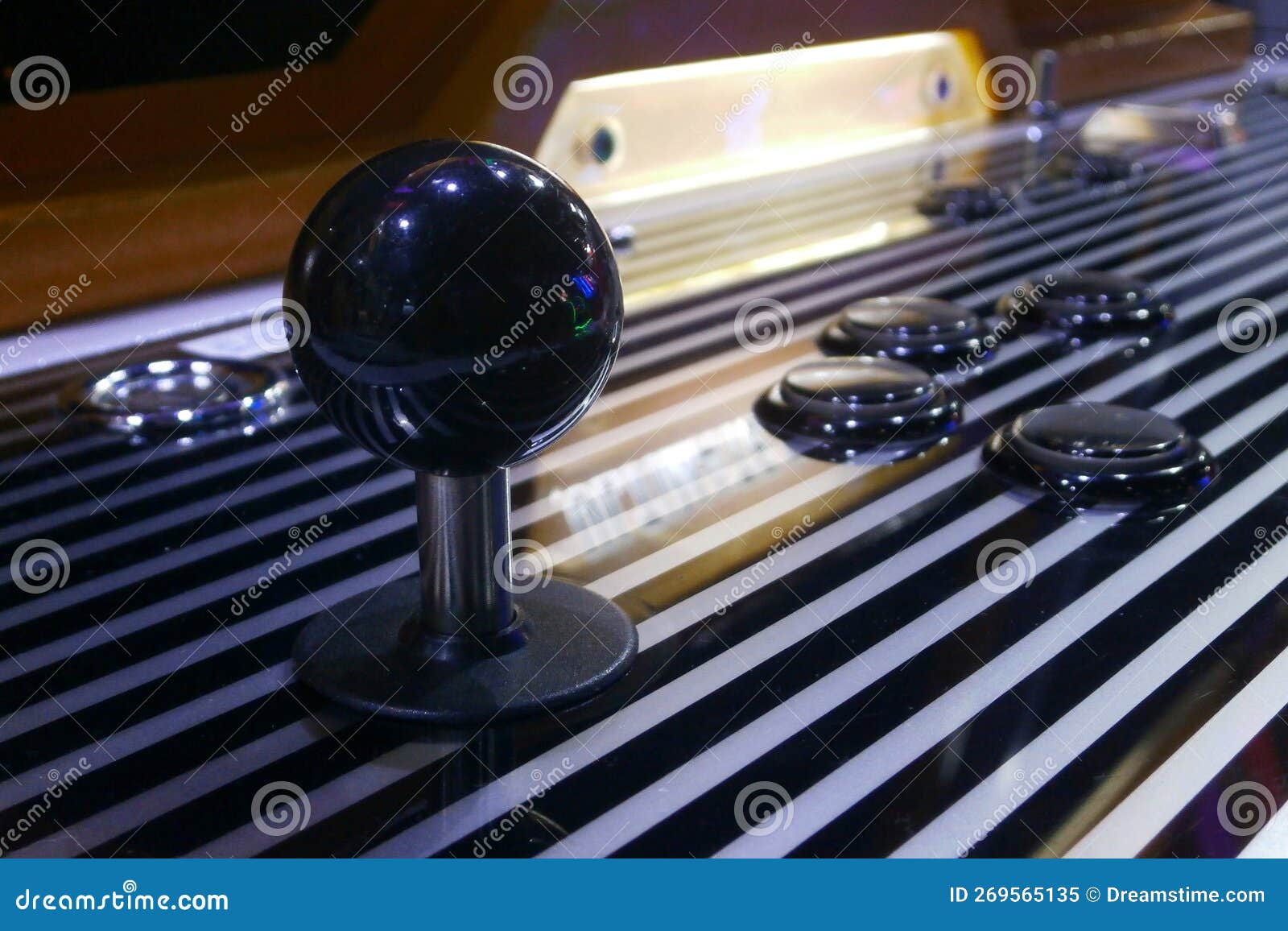 Control Panel of an Arcade Cabinet Stock Image - Image of arcade ...