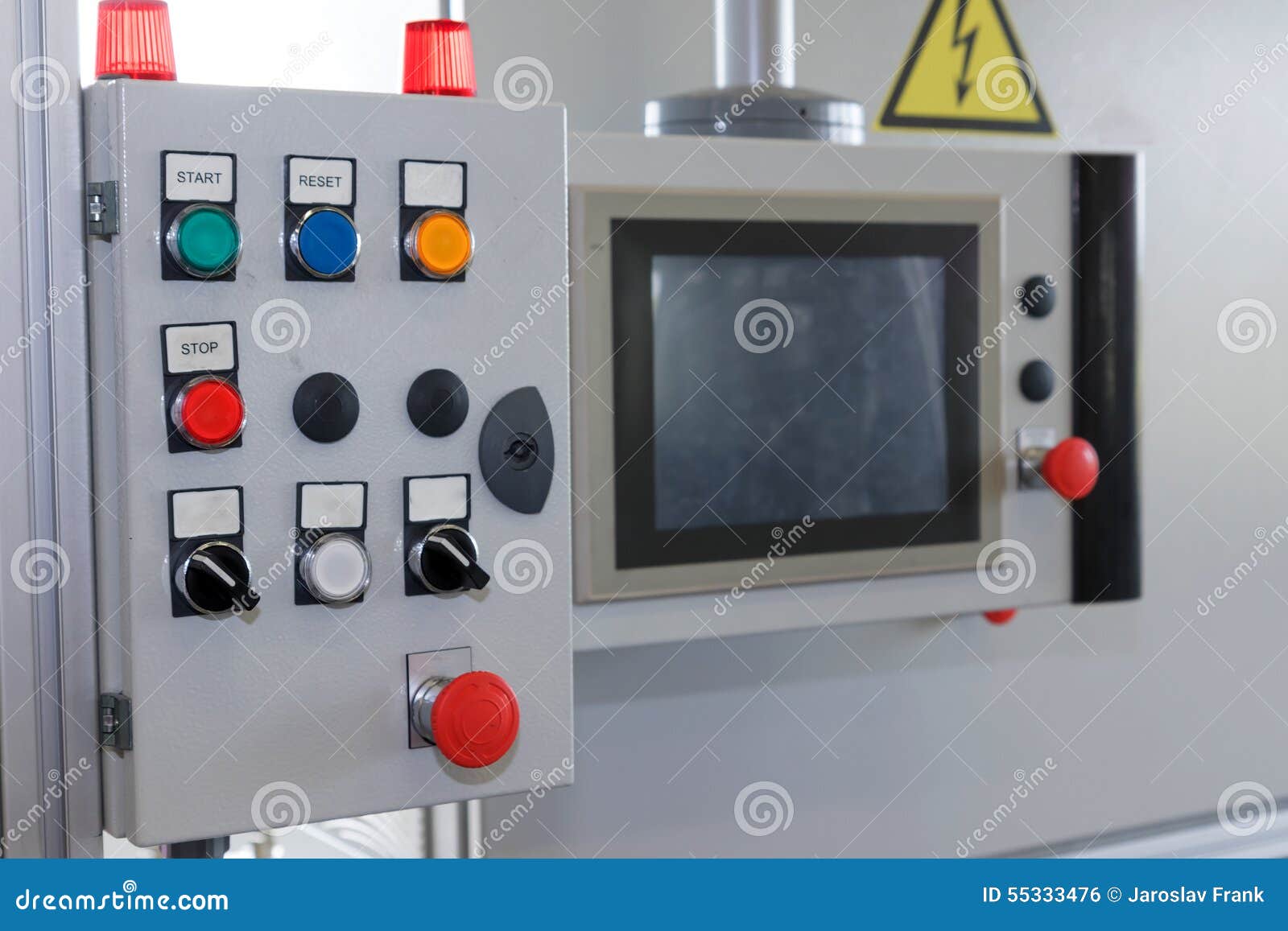 Control Panel of Assembly Line Stock Photo - Image of panel, industry ...