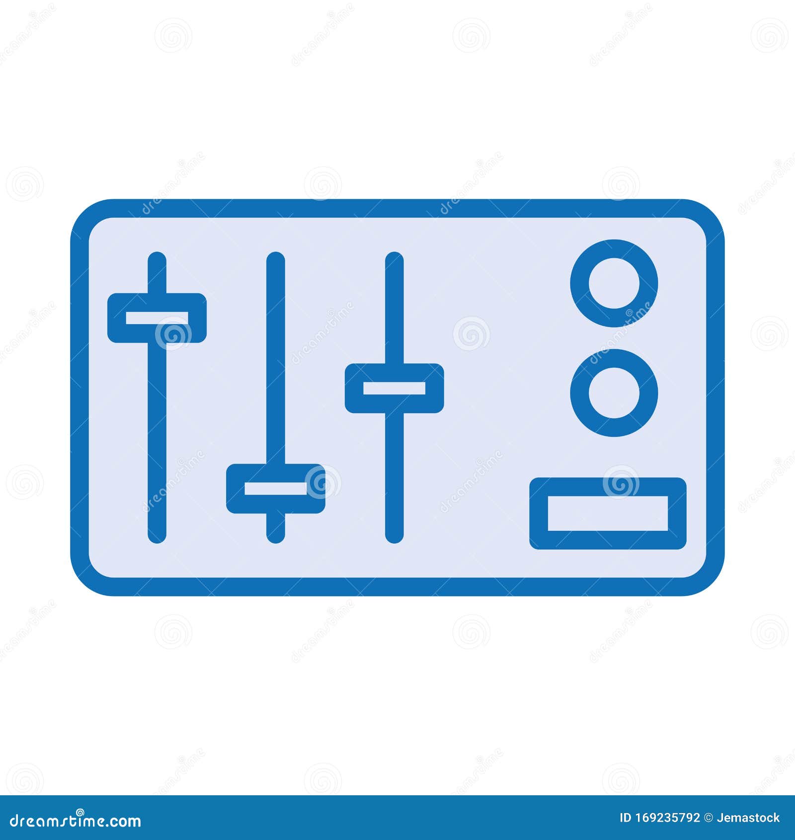Control Panel Audio Isolated Icon Stock Vector - Illustration of ...