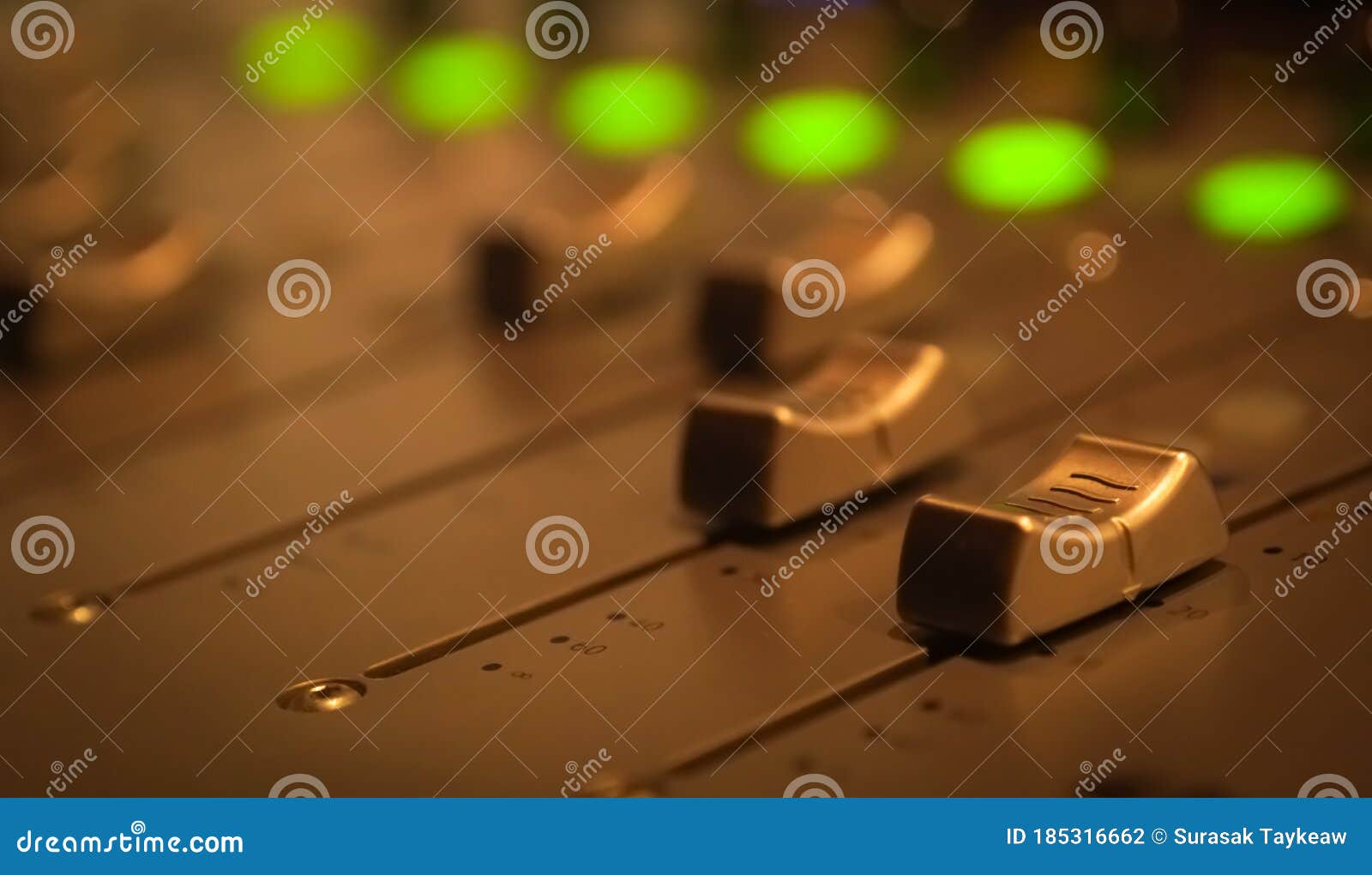 Control Panel for Audio Recording and Mixing Stock Photo - Image of ...
