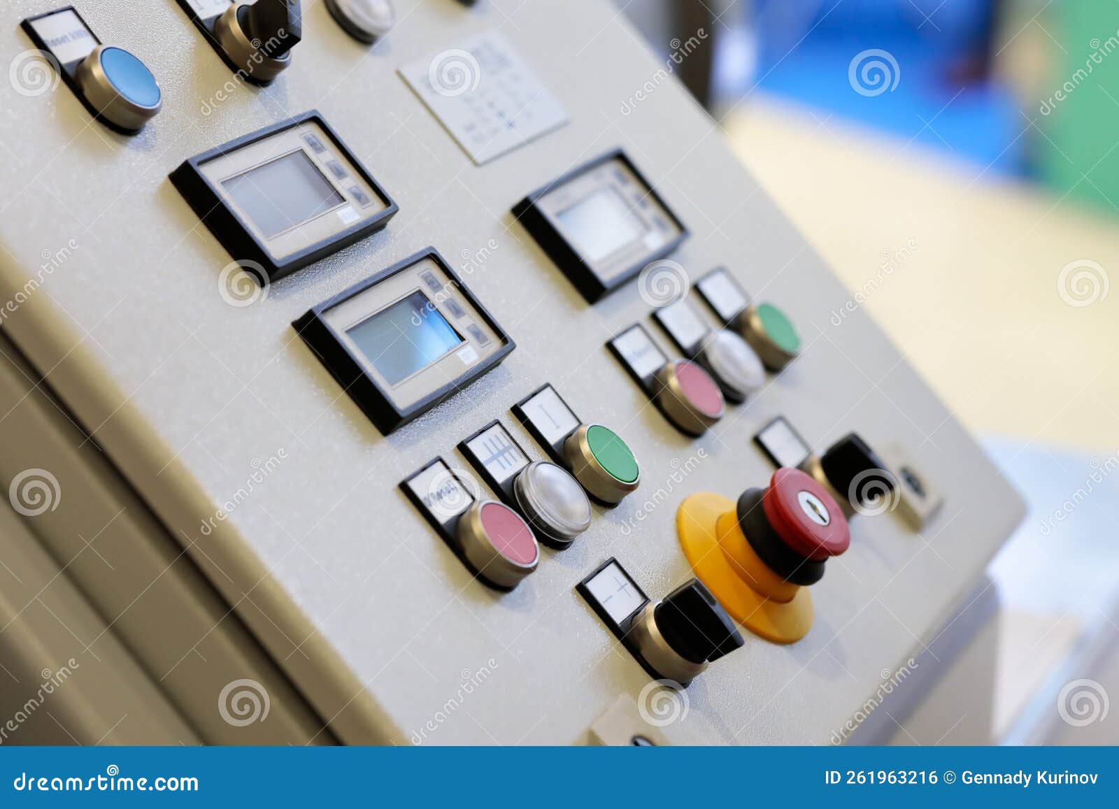 Control Panel of Automated Chemical Equipment Stock Photo - Image of ...
