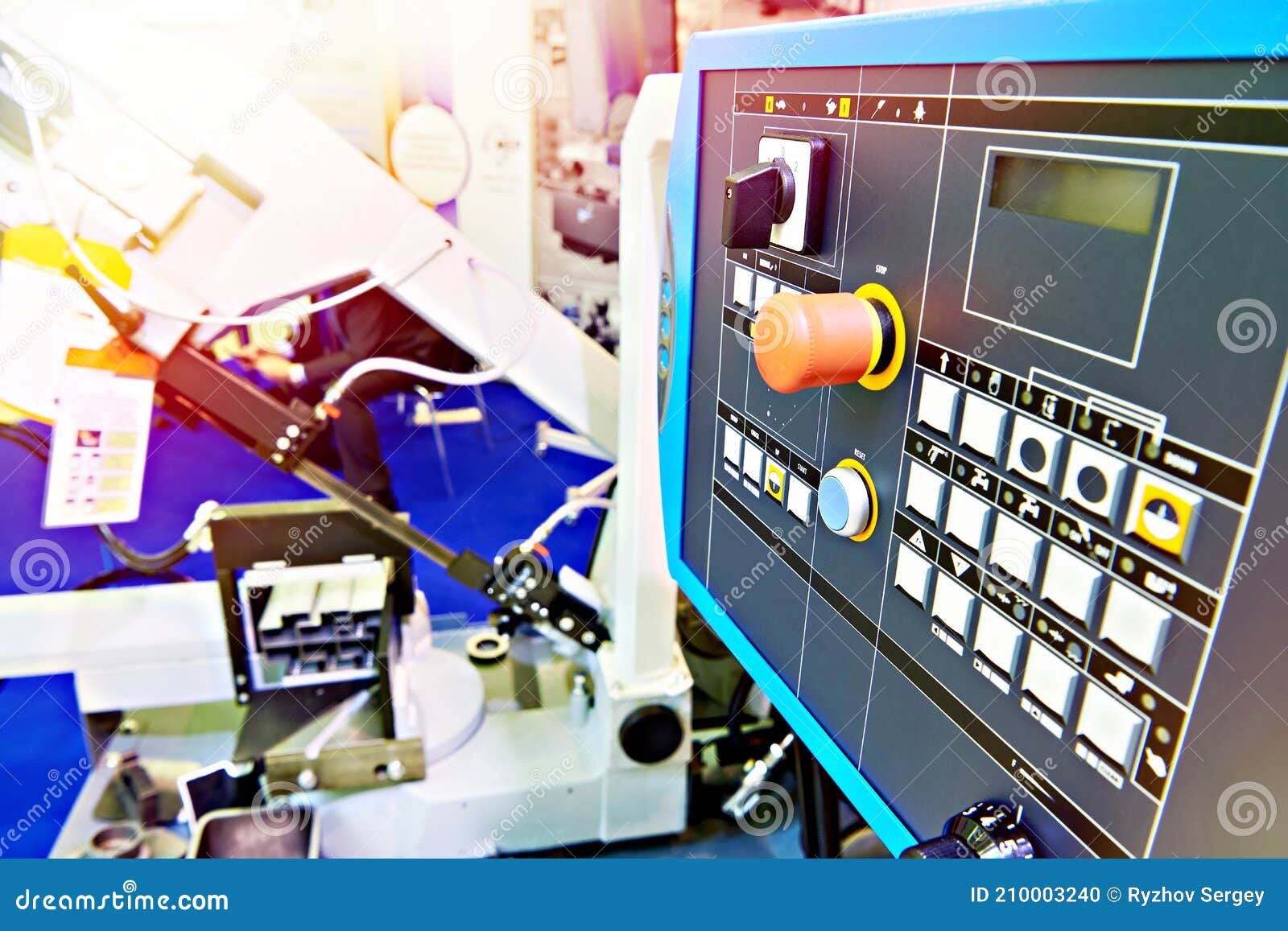 Control Panel Automatic Band Saw Stock Photo - Image of industry ...