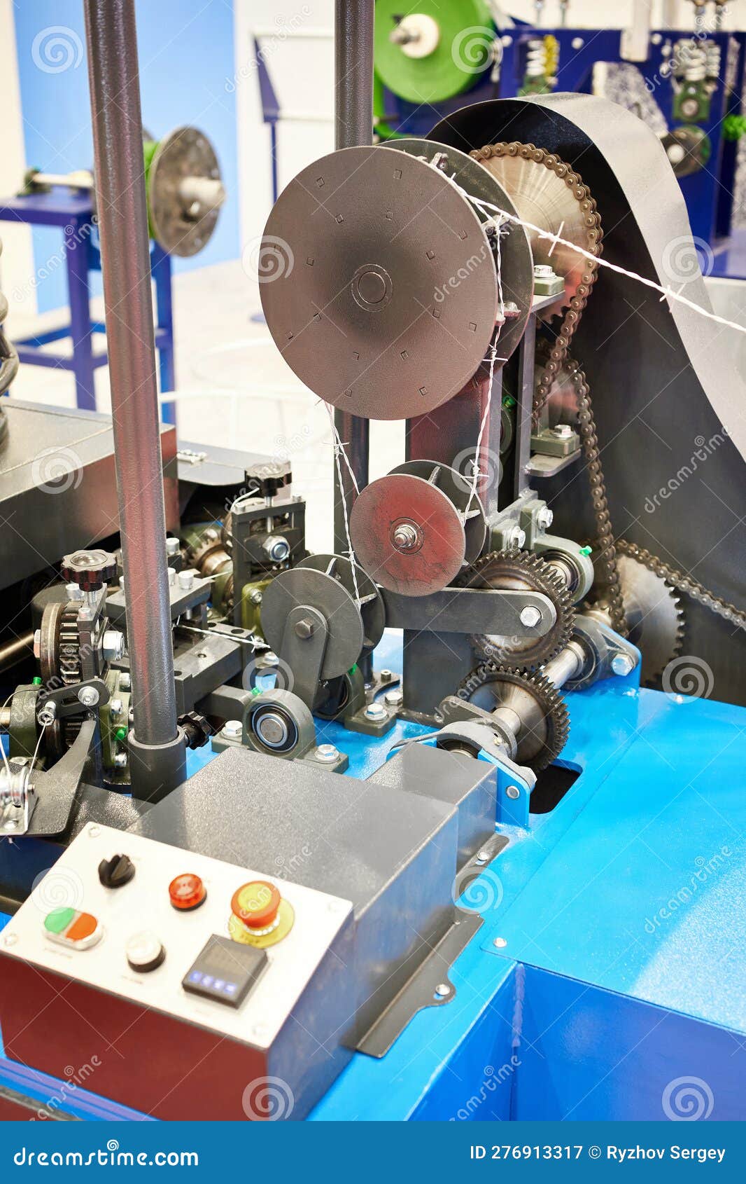 Control Panel of Automatic Barbed Wire Machine Stock Image - Image of ...