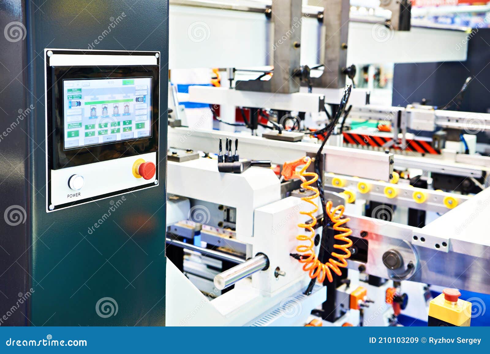 Control Panel for Automatic Boring and Welding Machines Stock Image ...