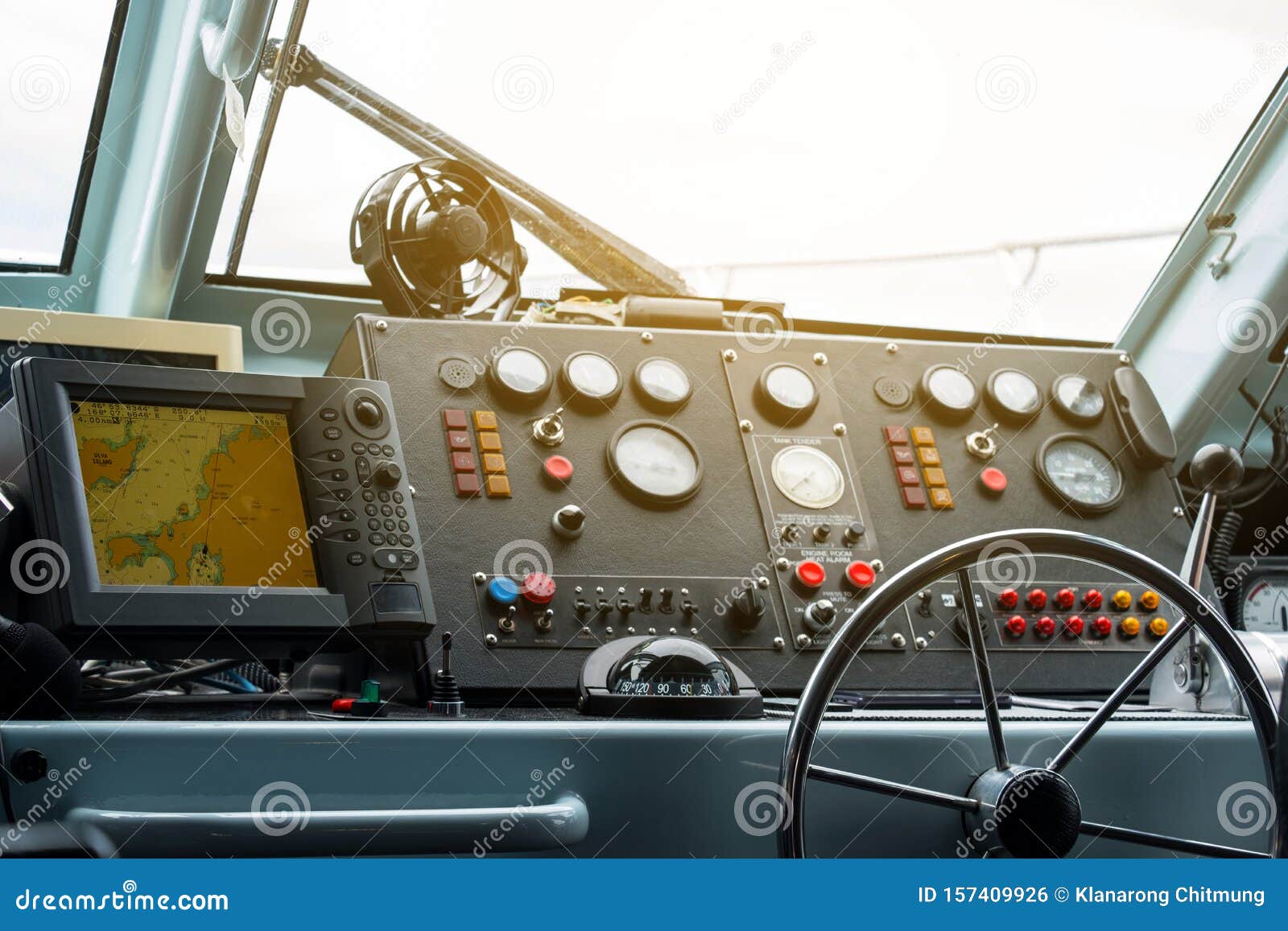 Control Panel Board in Ship Stock Photo - Image of panel, close: 157409926