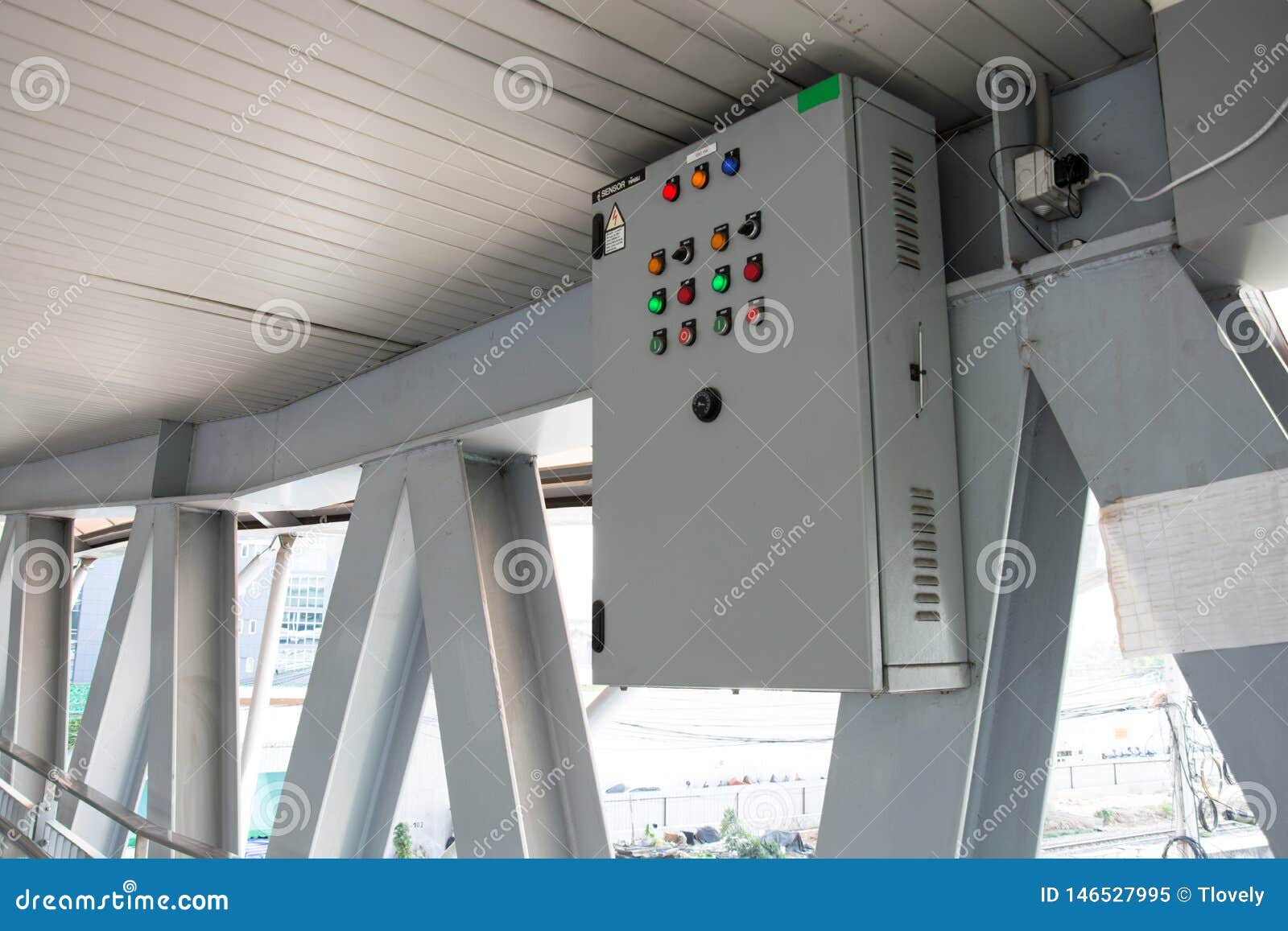 Control Panel on the Bridge Stock Image - Image of electrical, hang ...