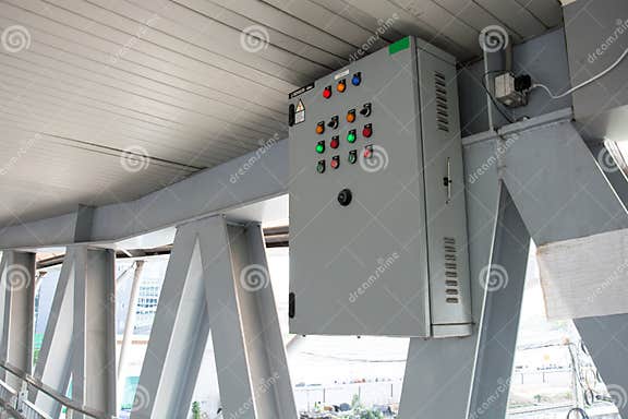 Control Panel on the Bridge Stock Image - Image of electrical, hang ...