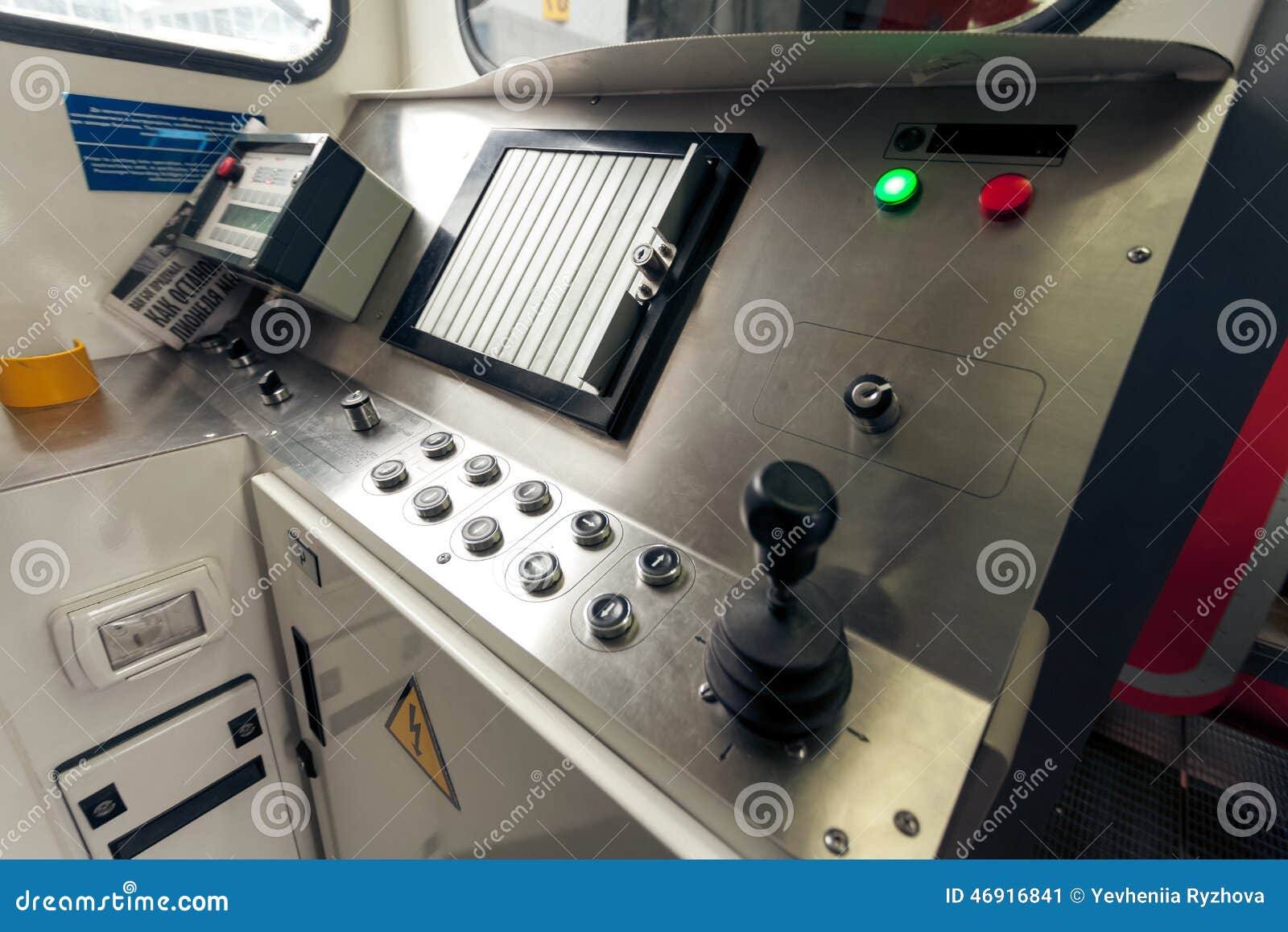 Control Panel with Buttons and Lights Stock Image - Image of equipment ...