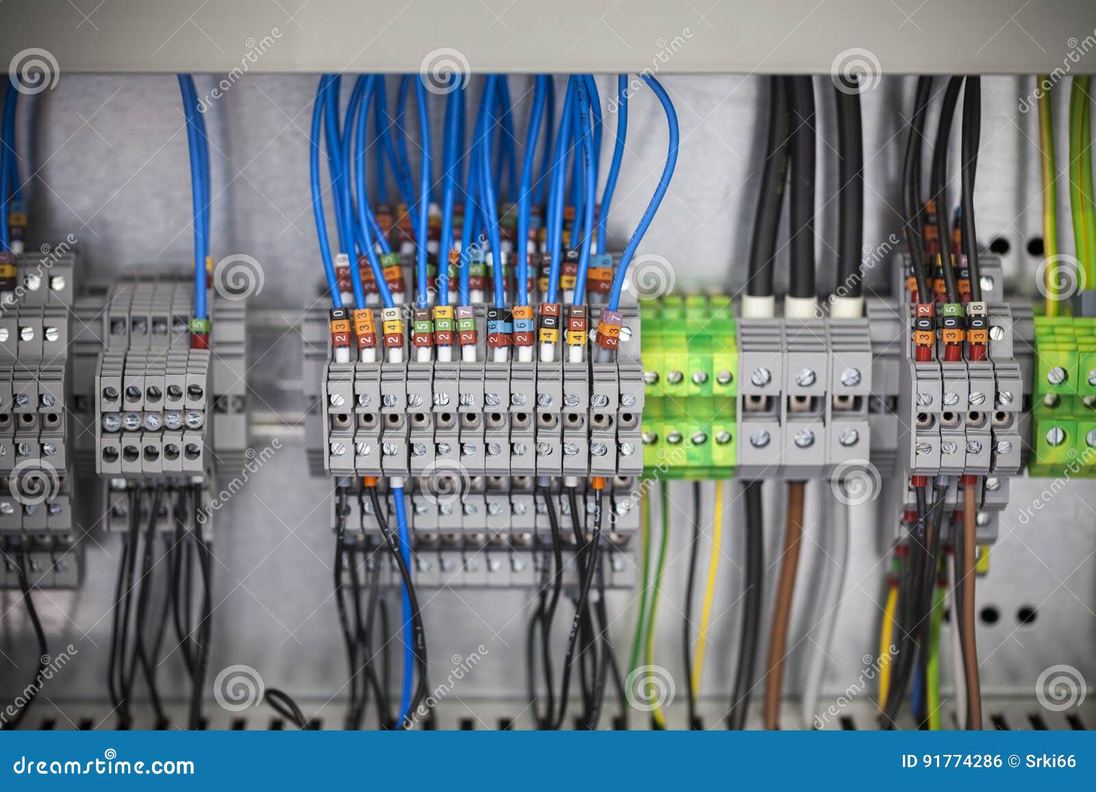 Control Panel, Cable Assemblies Stock Photo - Image of assemble ...