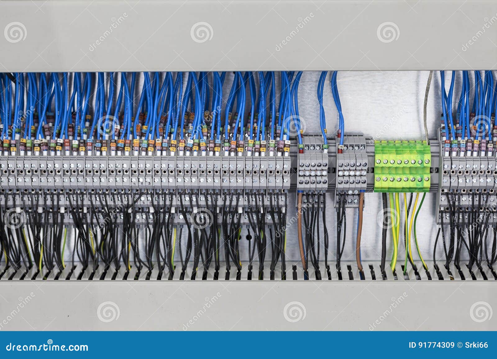 Control Panel, Cable Assemblies Stock Image - Image of automatic ...
