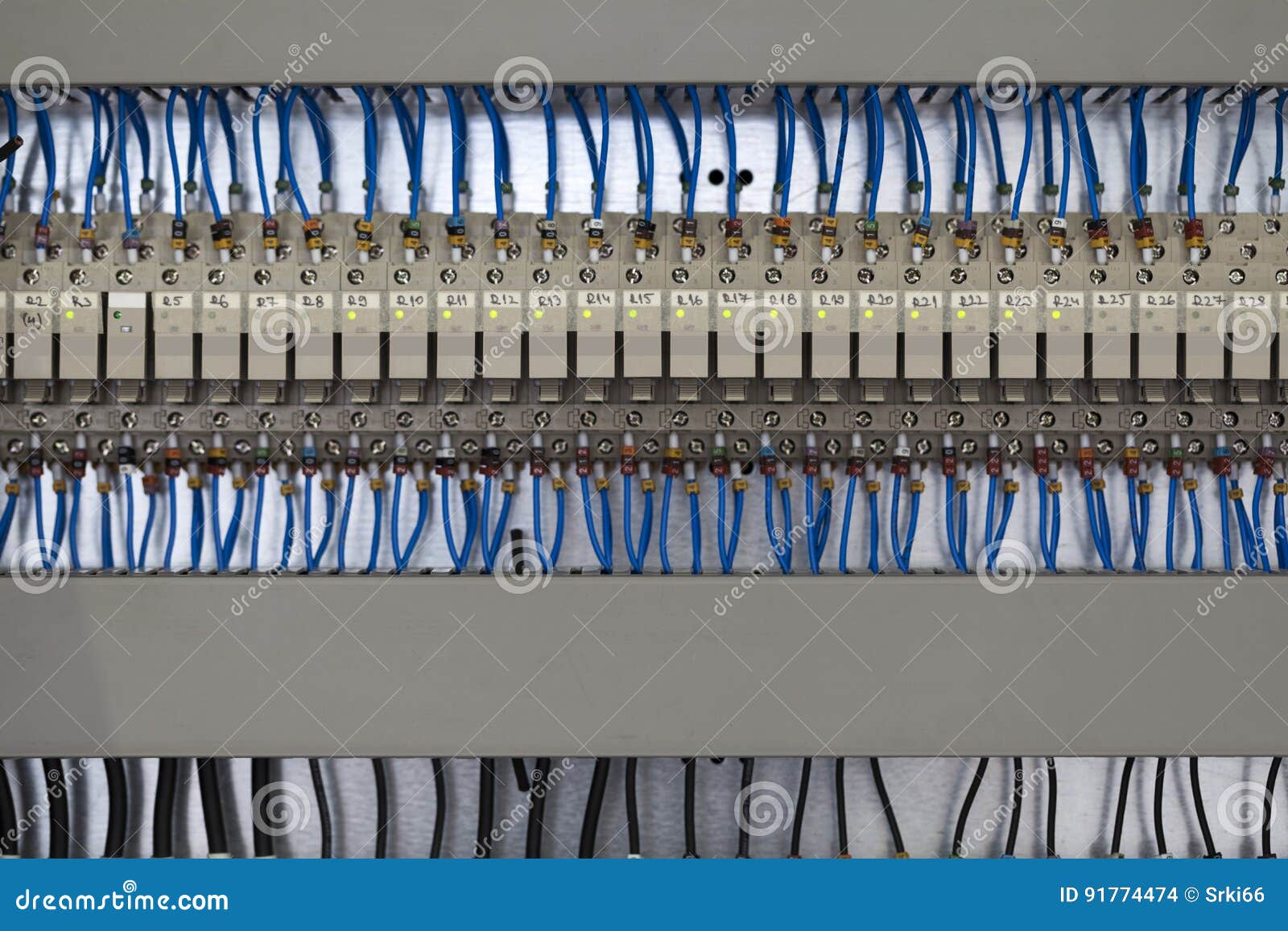 Control Panel, Cable Assemblies Stock Photo - Image of line, automatic ...