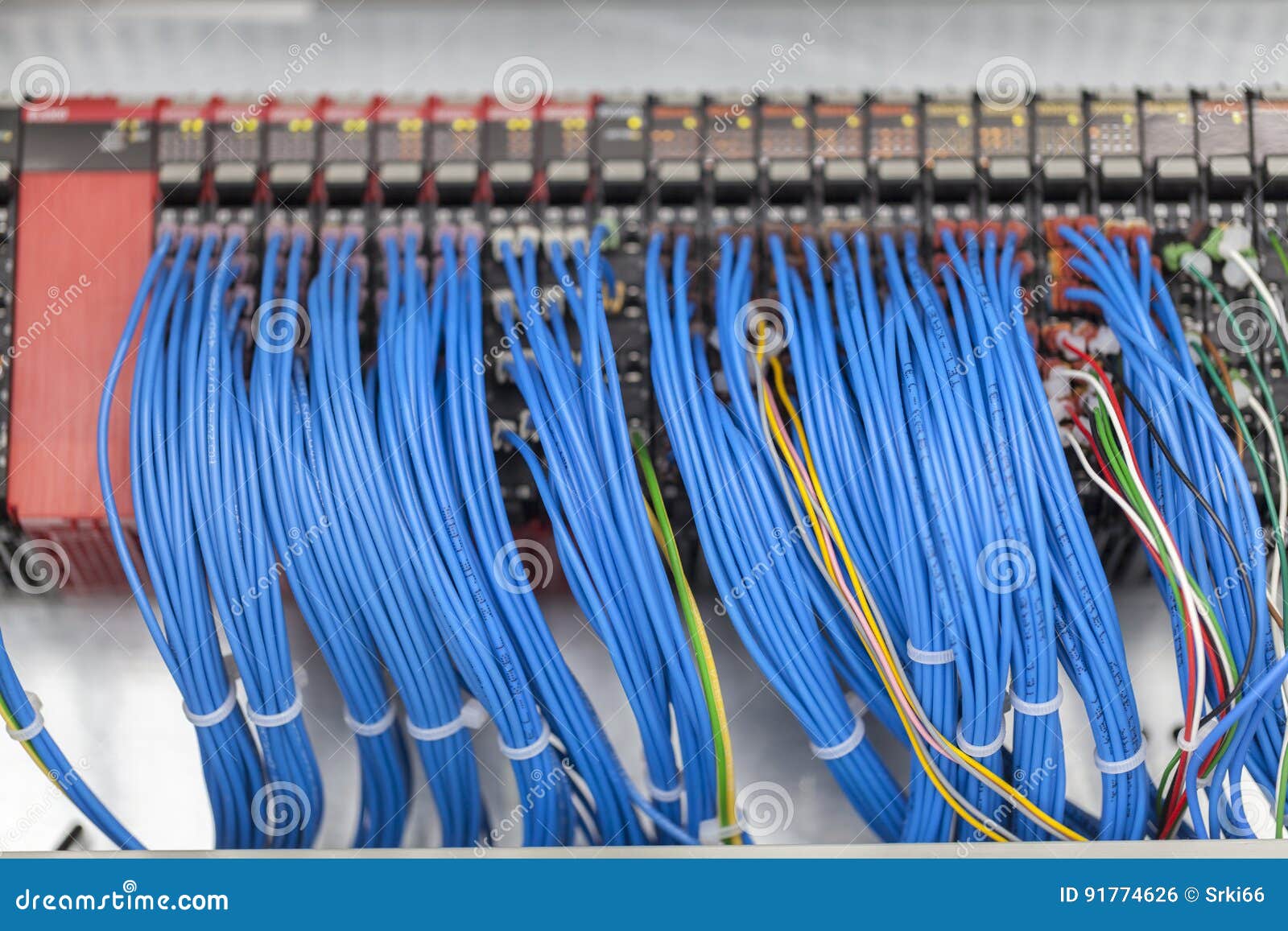 Control Panel, Cable Assemblies Stock Photo - Image of control ...