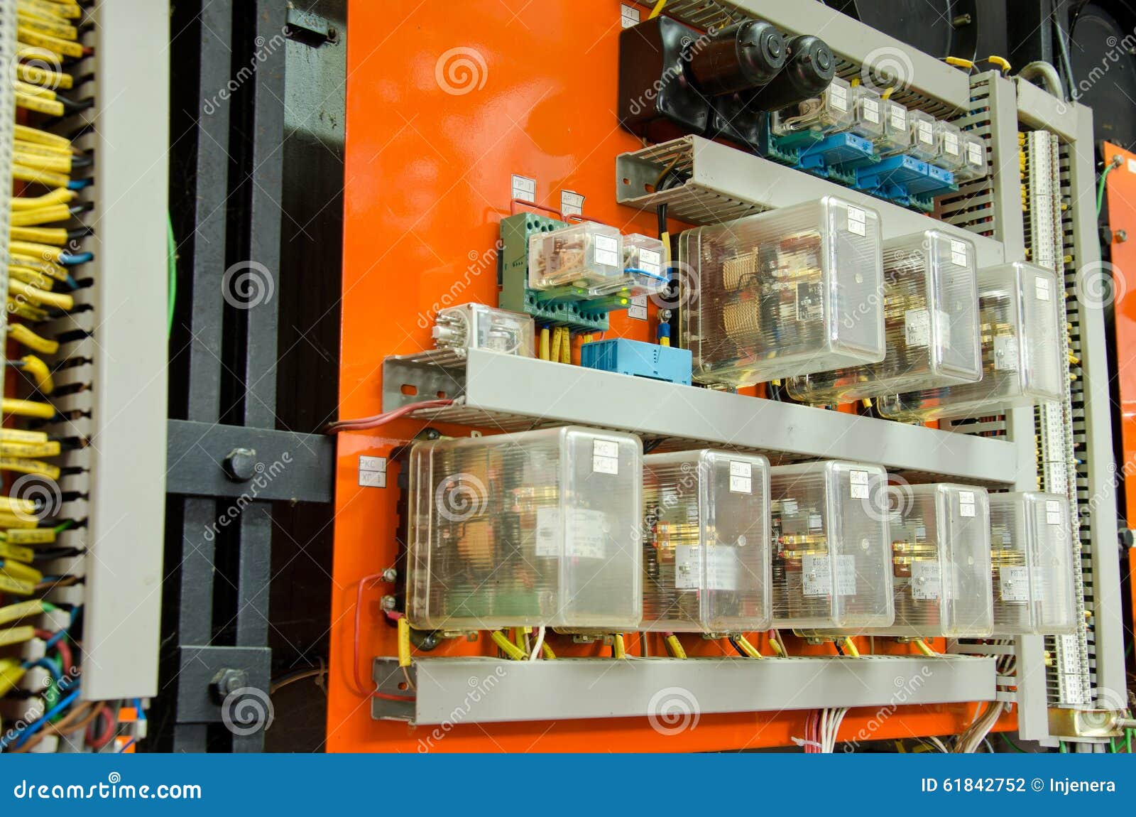 Control Panel with Cables and Wires Stock Photo - Image of cable, fuse ...