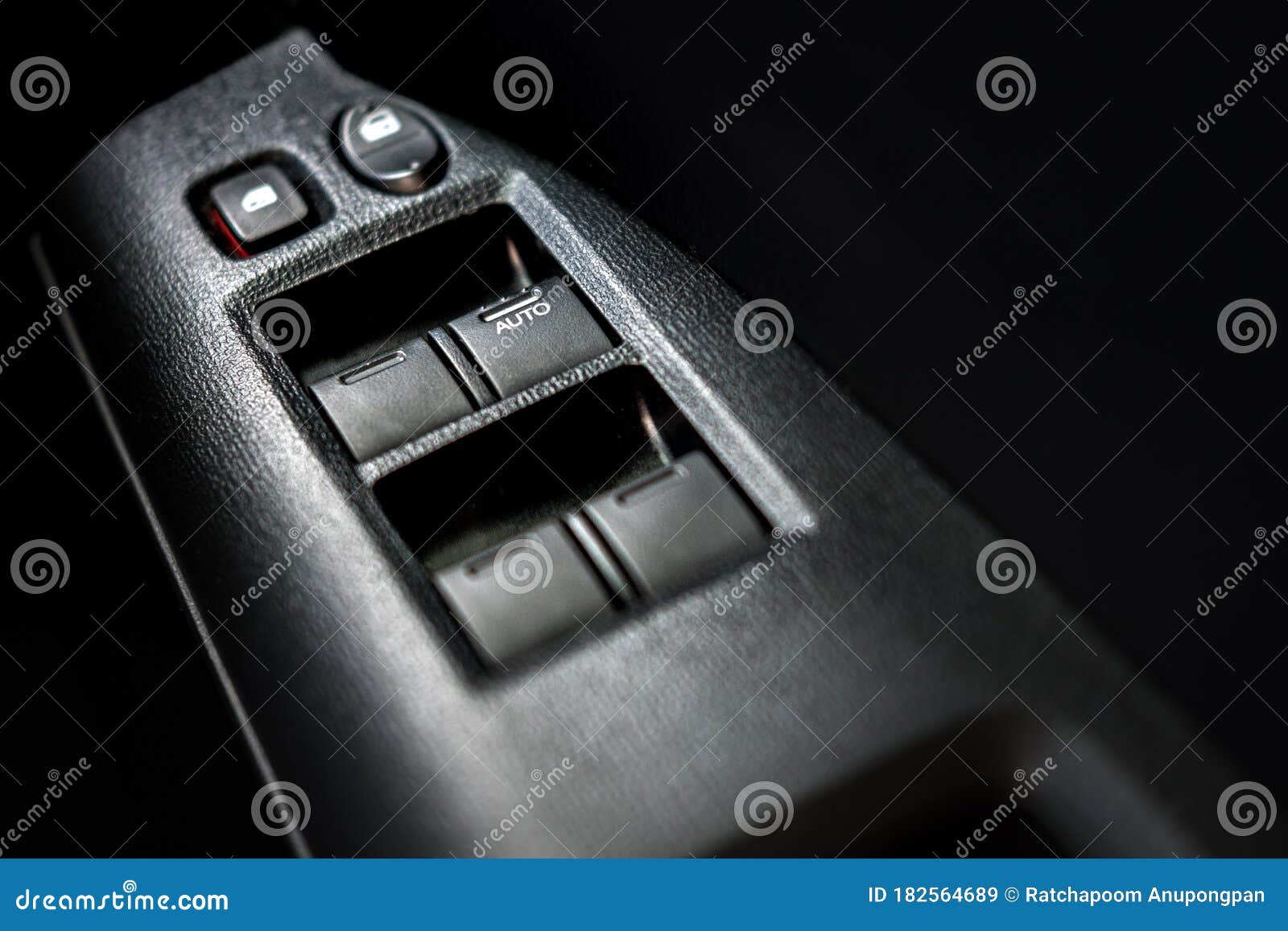 Control Panel for Car Door Glass and Lock Button Stock Image - Image of ...