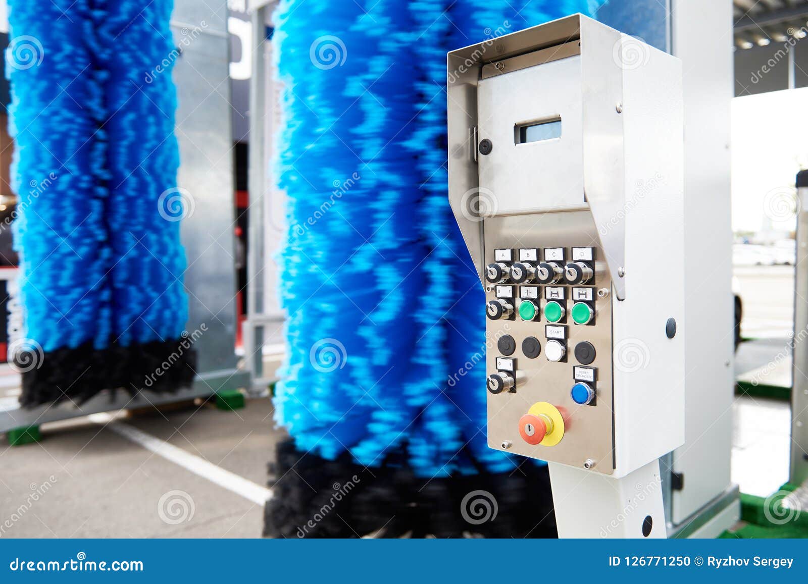 Control panel car wash stock photo. Image of work, business - 126771250