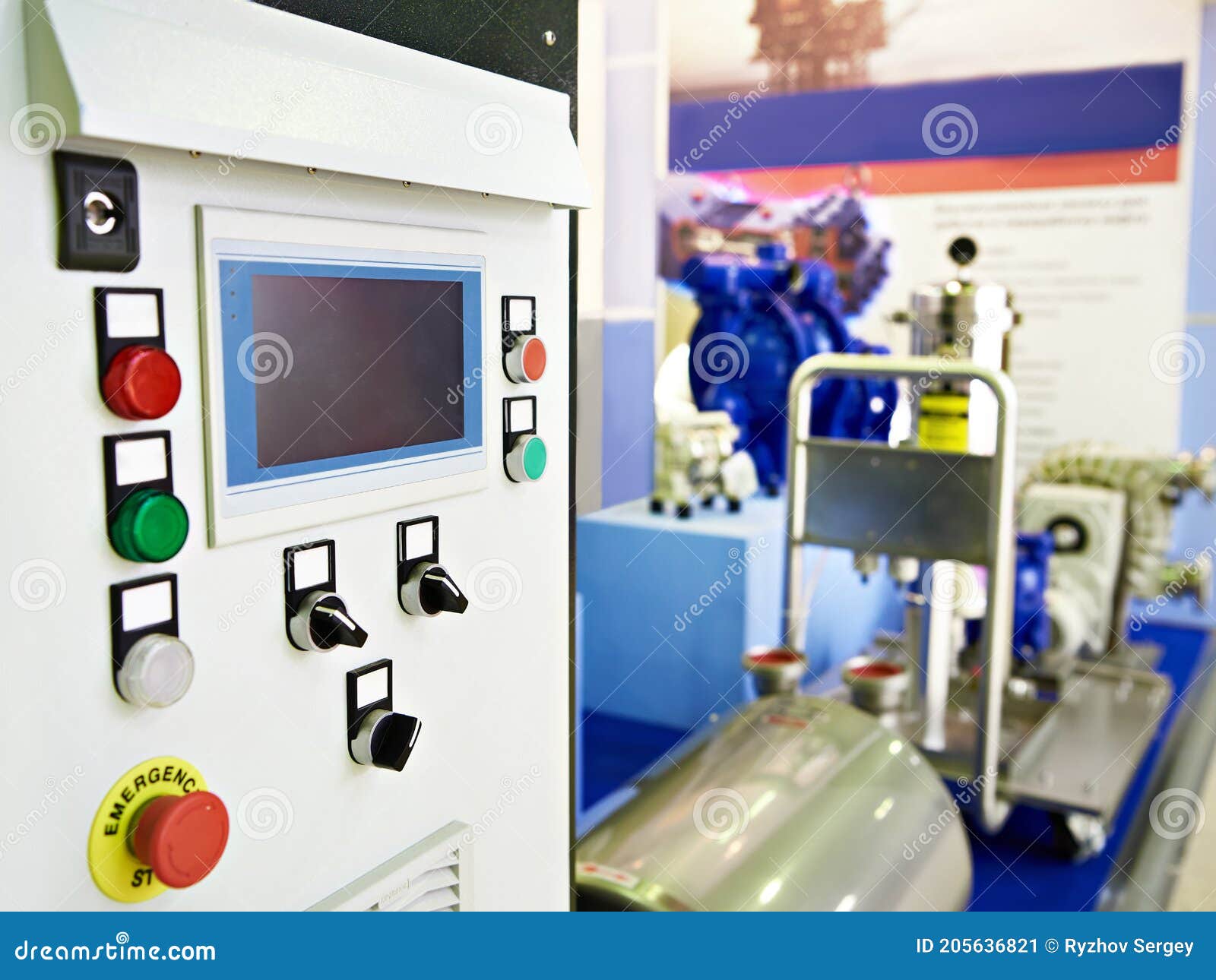 Control Panel for Chemical Industrial Equipment Stock Image - Image of ...