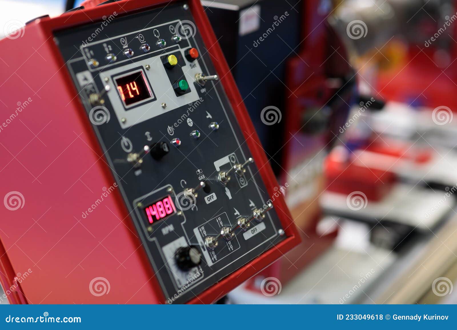 Control Panel of Circular Seam Welding Machine Stock Photo - Image of ...