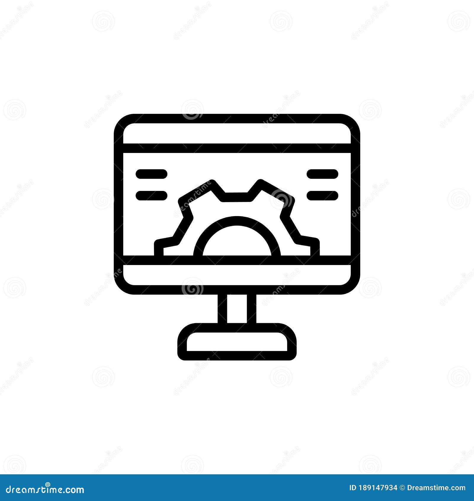 Gear Icon For Computer