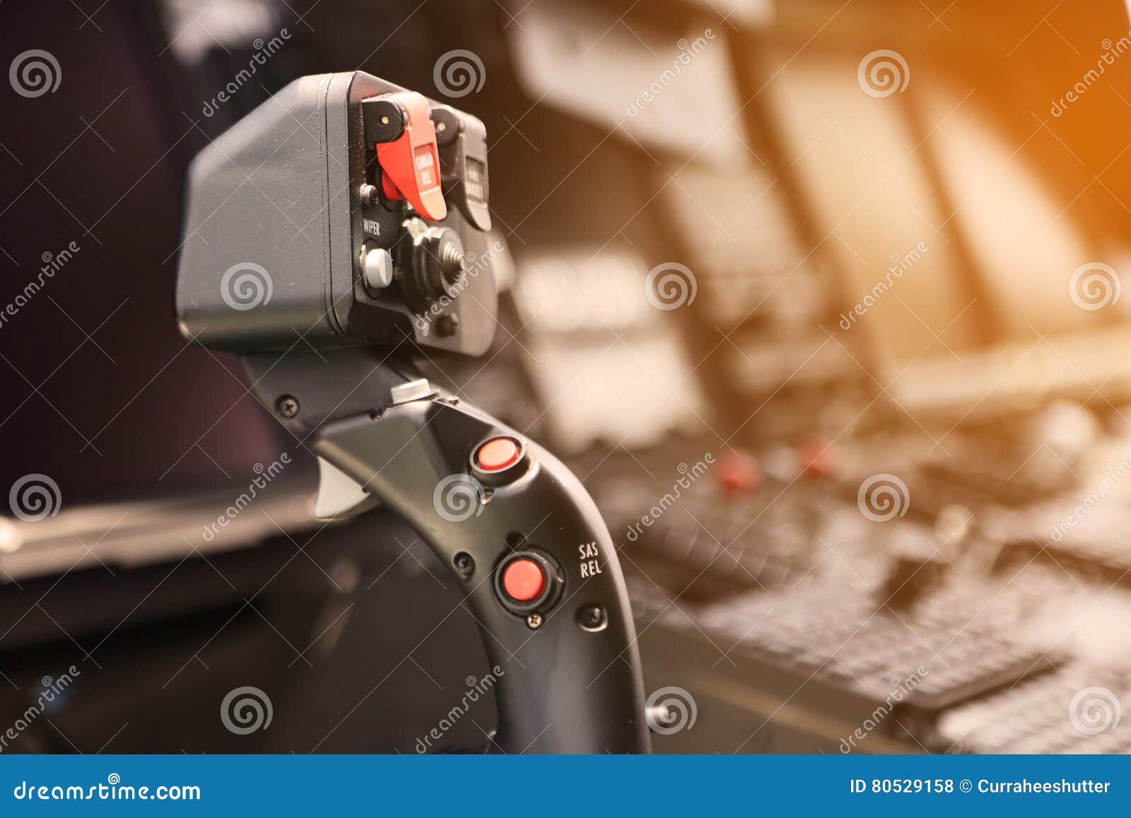 Control Panel And Control Equipment Of Plane In Cockpit. Plane Cockpit ...